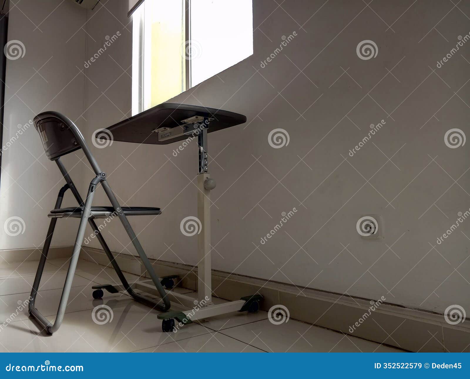 Table and Chairs Facing the Window Stock Image - Image of window, table ...