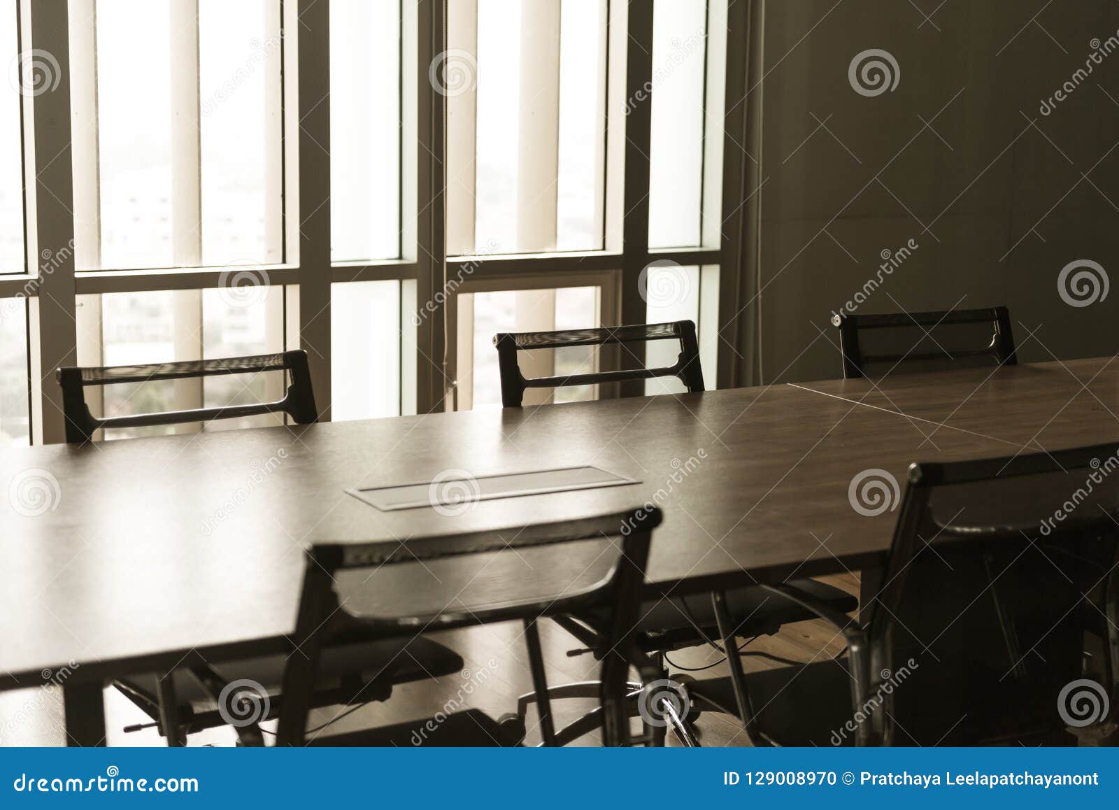 Empty Conference Room. Table and Chairs in Office Meeting Room. Stock ...