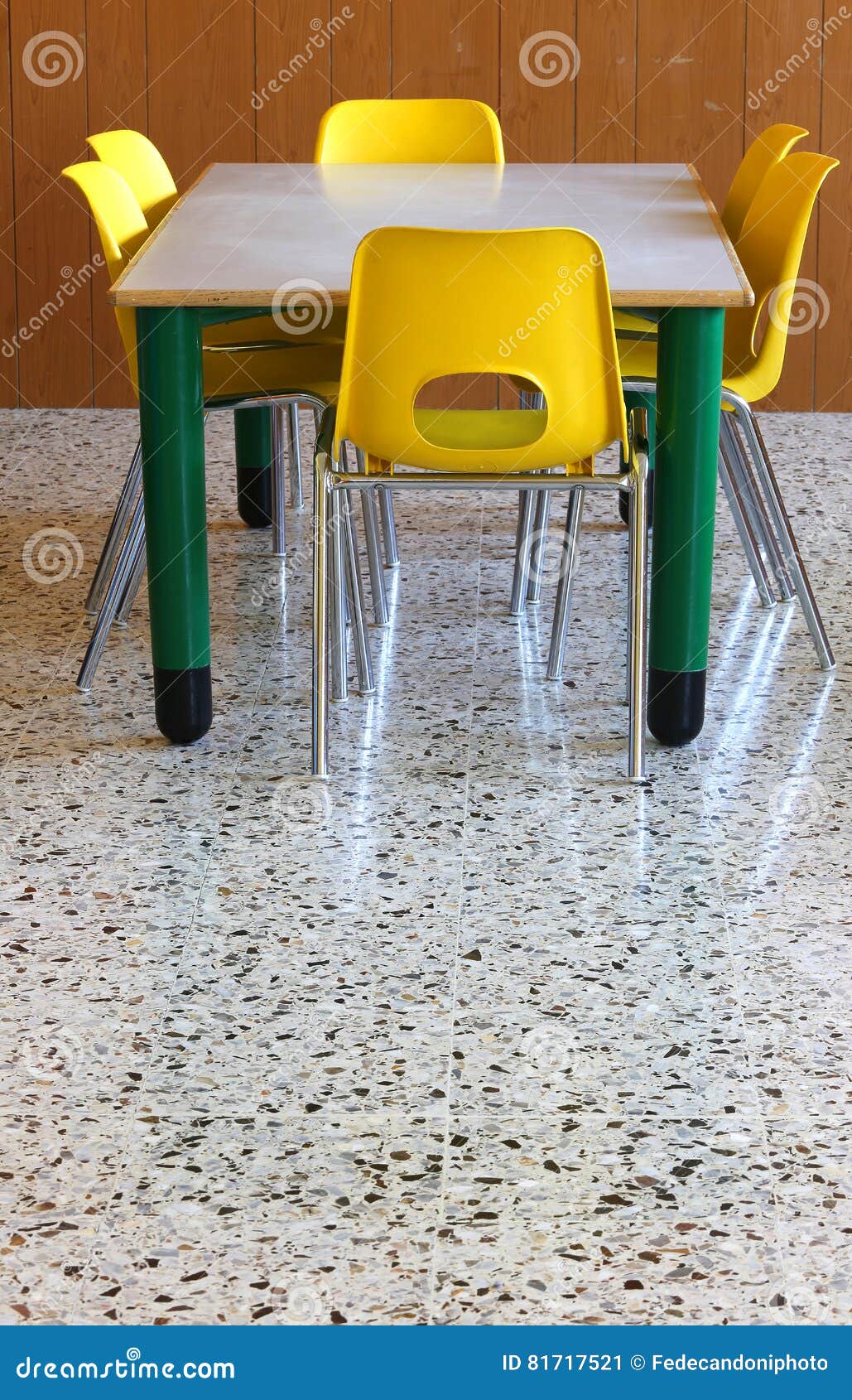 Table and Chairs in the School Classroom Stock Image - Image of school ...