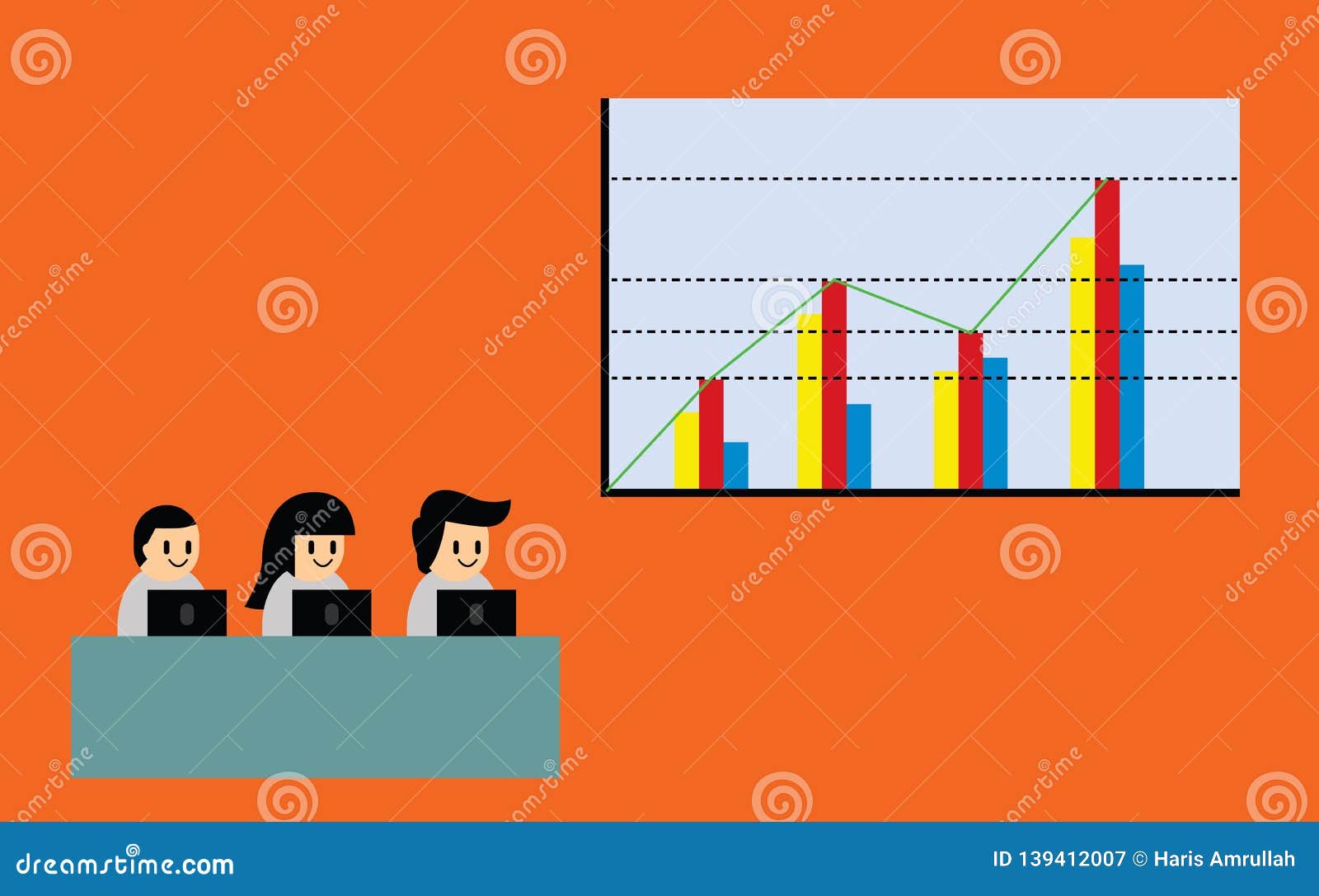 Table Chart Business Presentation. Business Presentation Teamwork Stock ...