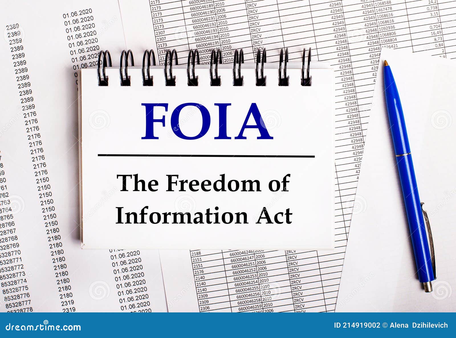 On the Table are Charts and Reports, on Which Lie a Blue Pen and a ...