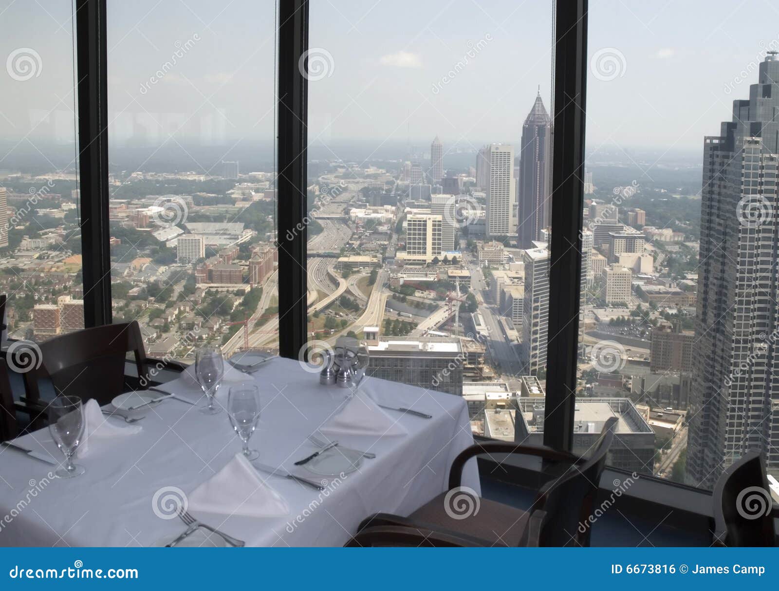 Table with a city view stock photo. Image of city, rise - 6673816