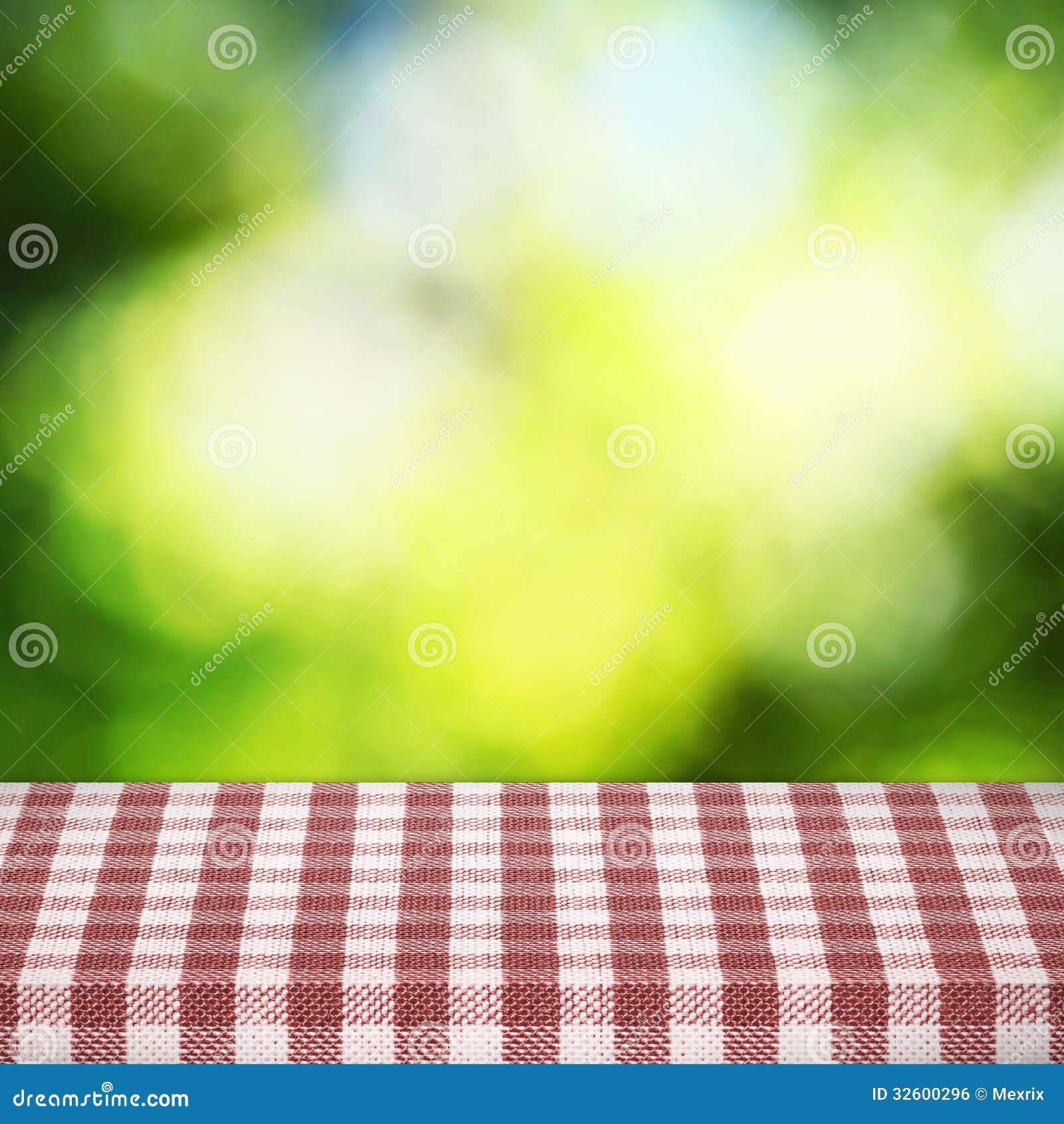 Table cloth on table stock photo. Image of rough, picnick - 32600296