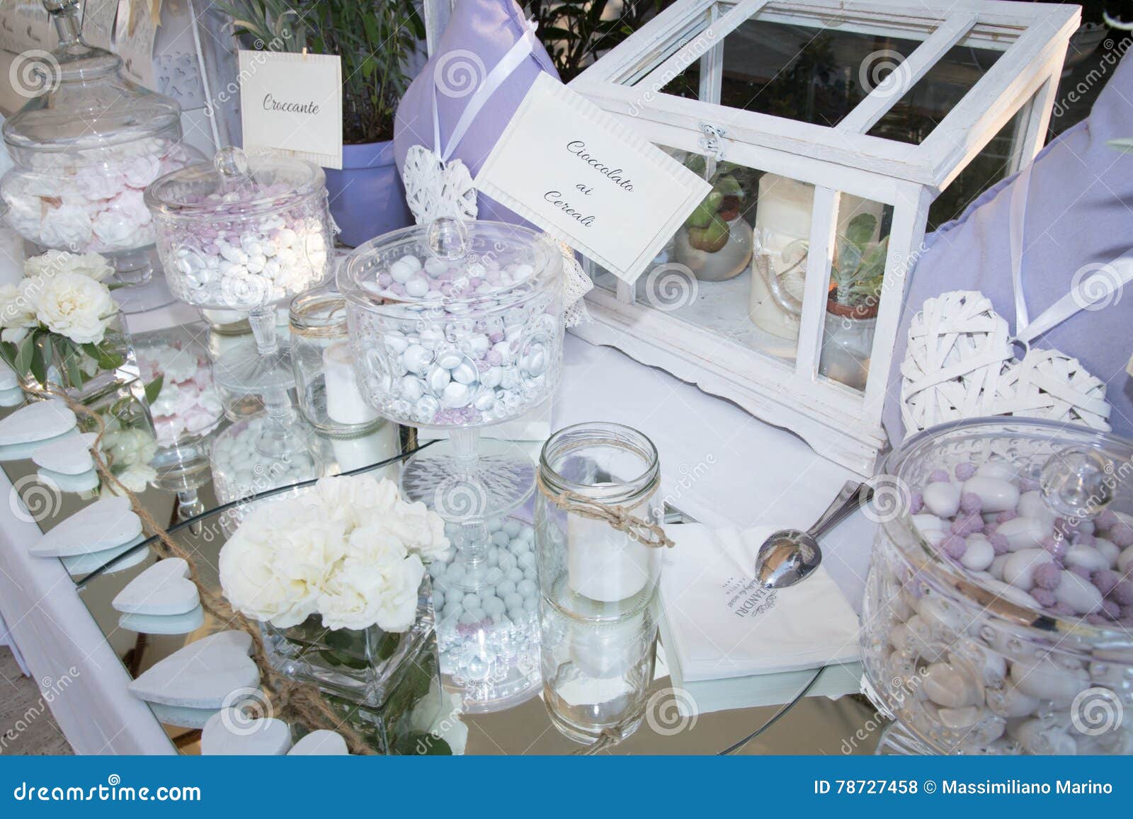 Table with Confetti in All Colors Stock Photo - Image of confetti ...