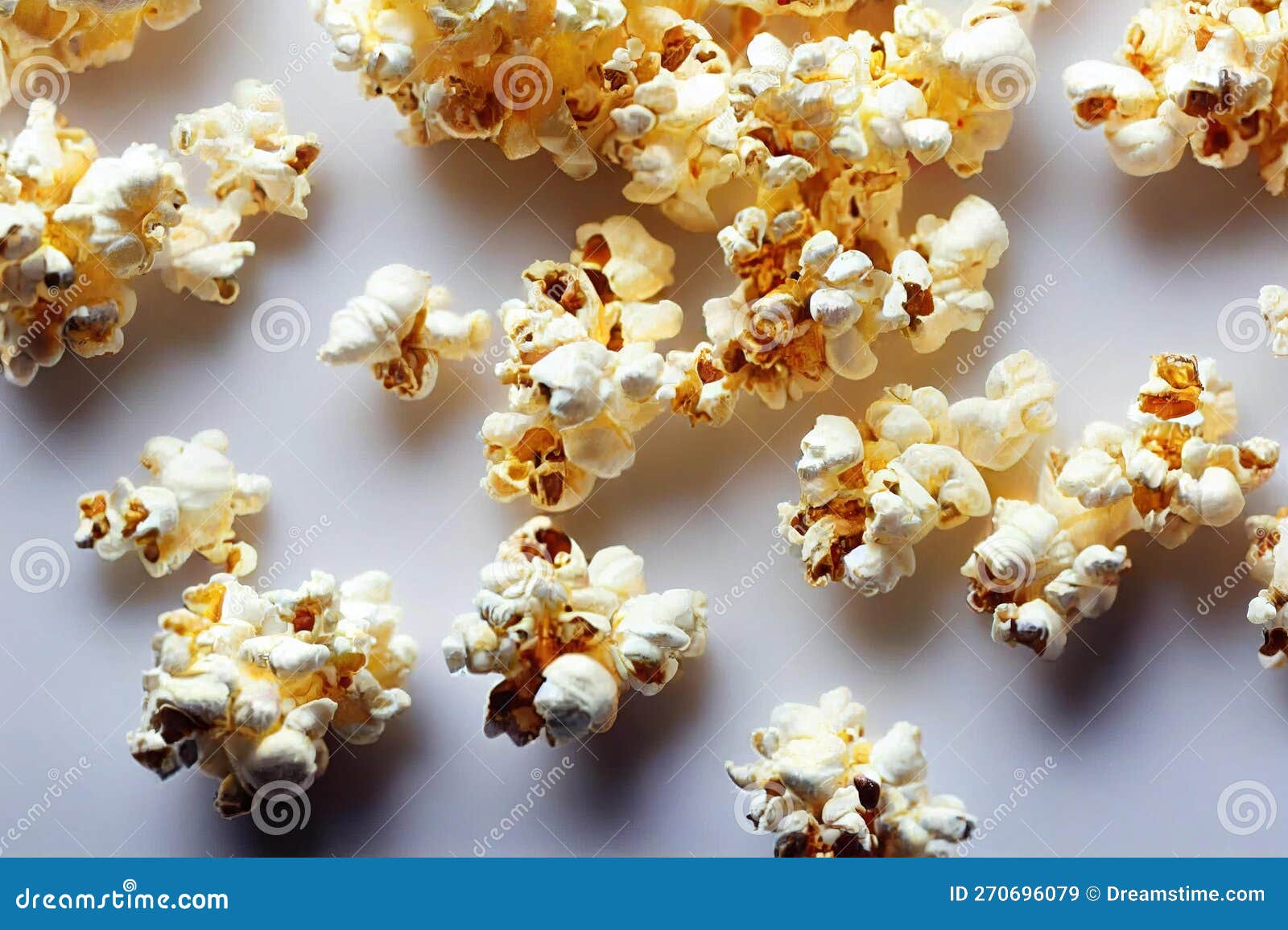 Table Covered with Layer of Delicious Crispy Caramel Popcorn. Stock ...