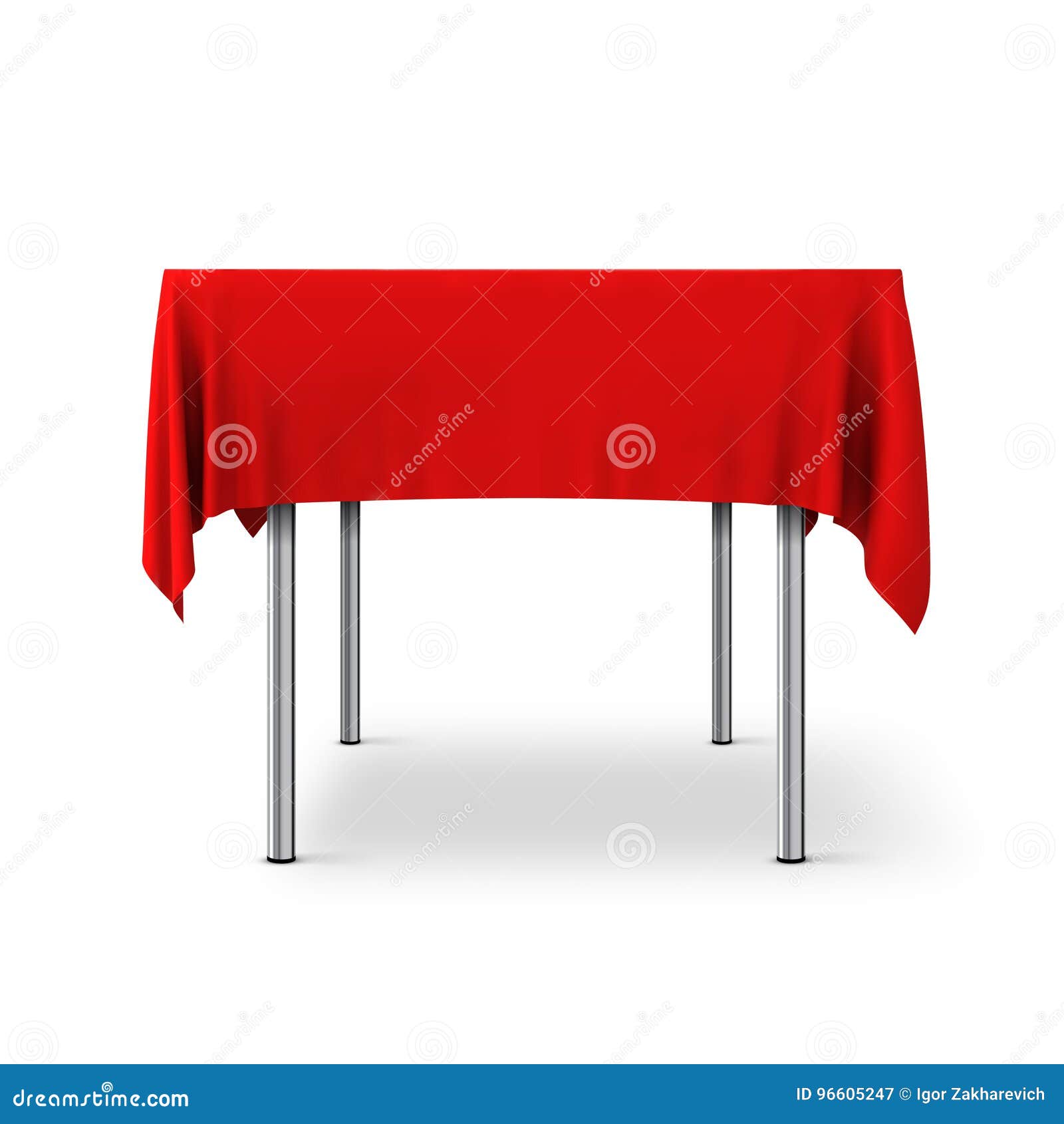 Table Covered with Tablecloth Stock Vector - Illustration of cloth ...