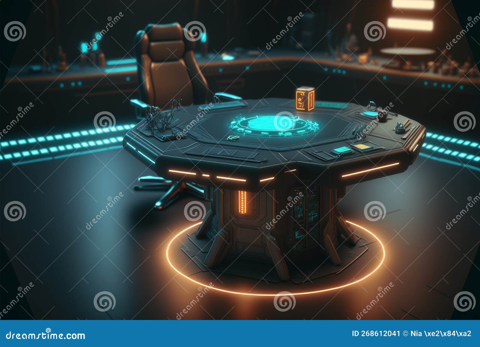 Table Cyberpunk Metaverse Lowpoly, Creative Ai Stock Image - Image of ...