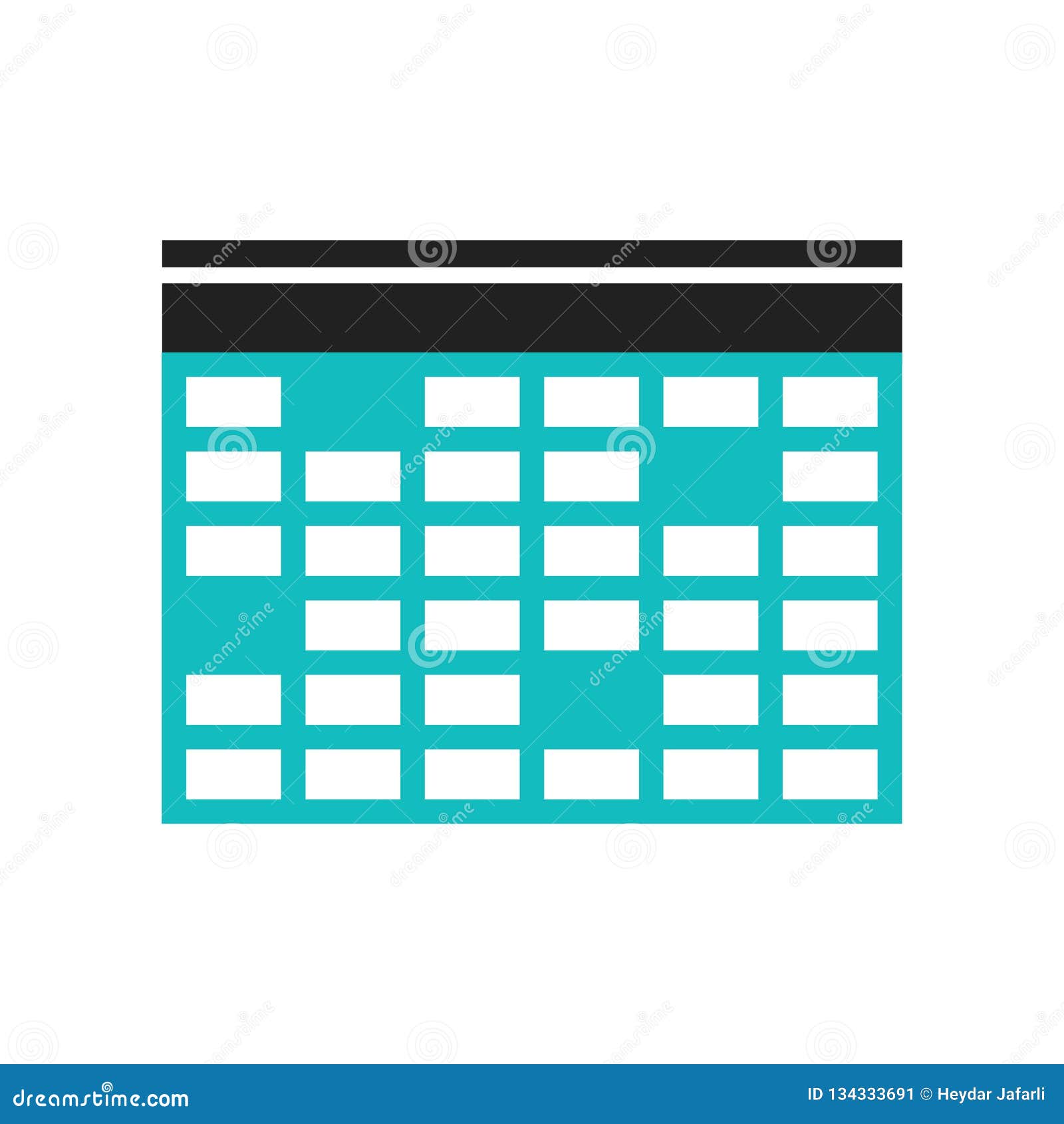 Table for Data Icon Vector Sign and Symbol Isolated on White Background ...