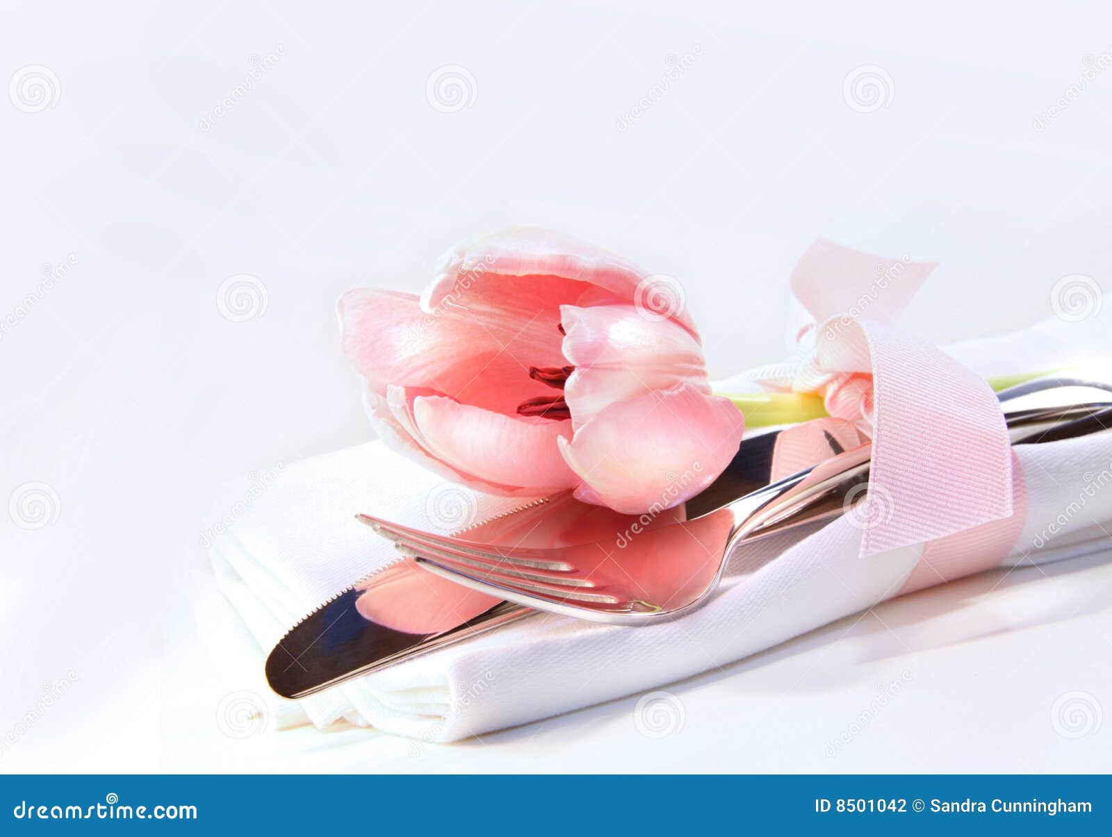 Table Decoration with Tulip Stock Photo - Image of empty, decoration ...