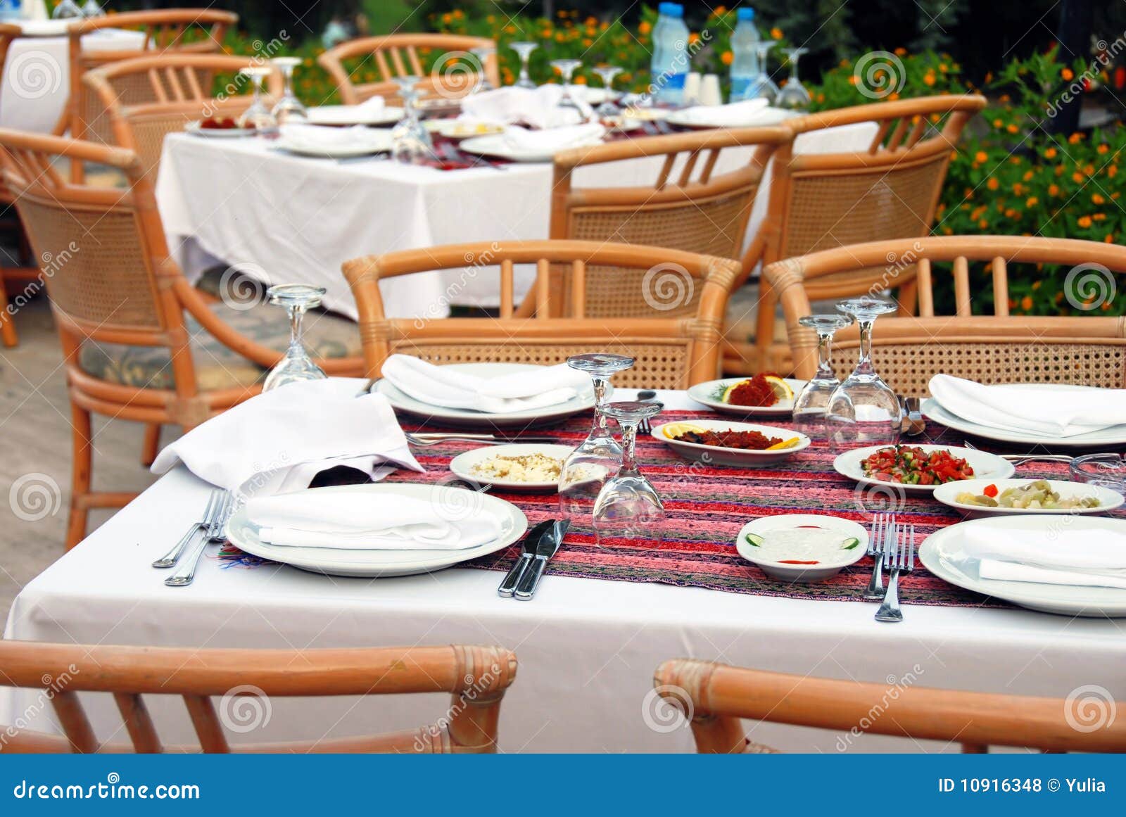 Table for dinner stock photo. Image of black, ethnic - 10916348
