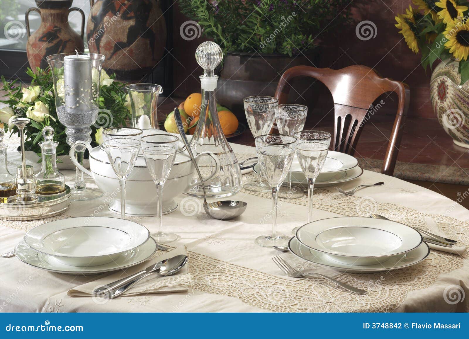 Table for dinner stock photo. Image of structure, country - 3748842