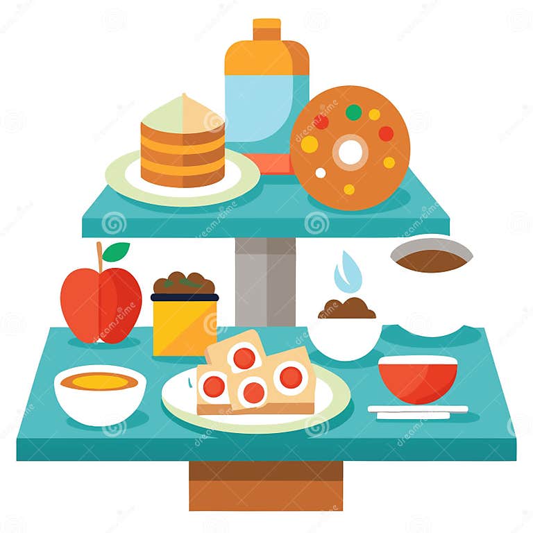 A Table Displaying a Wide Array of Different Types of Breakfast Foods ...