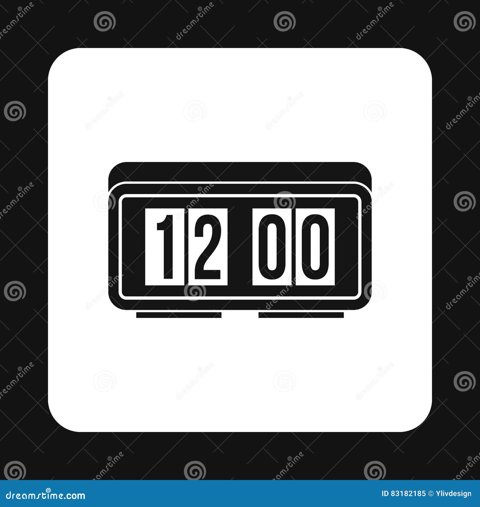 Table Electronic Watch Icon, Simple Style Stock Vector - Illustration ...