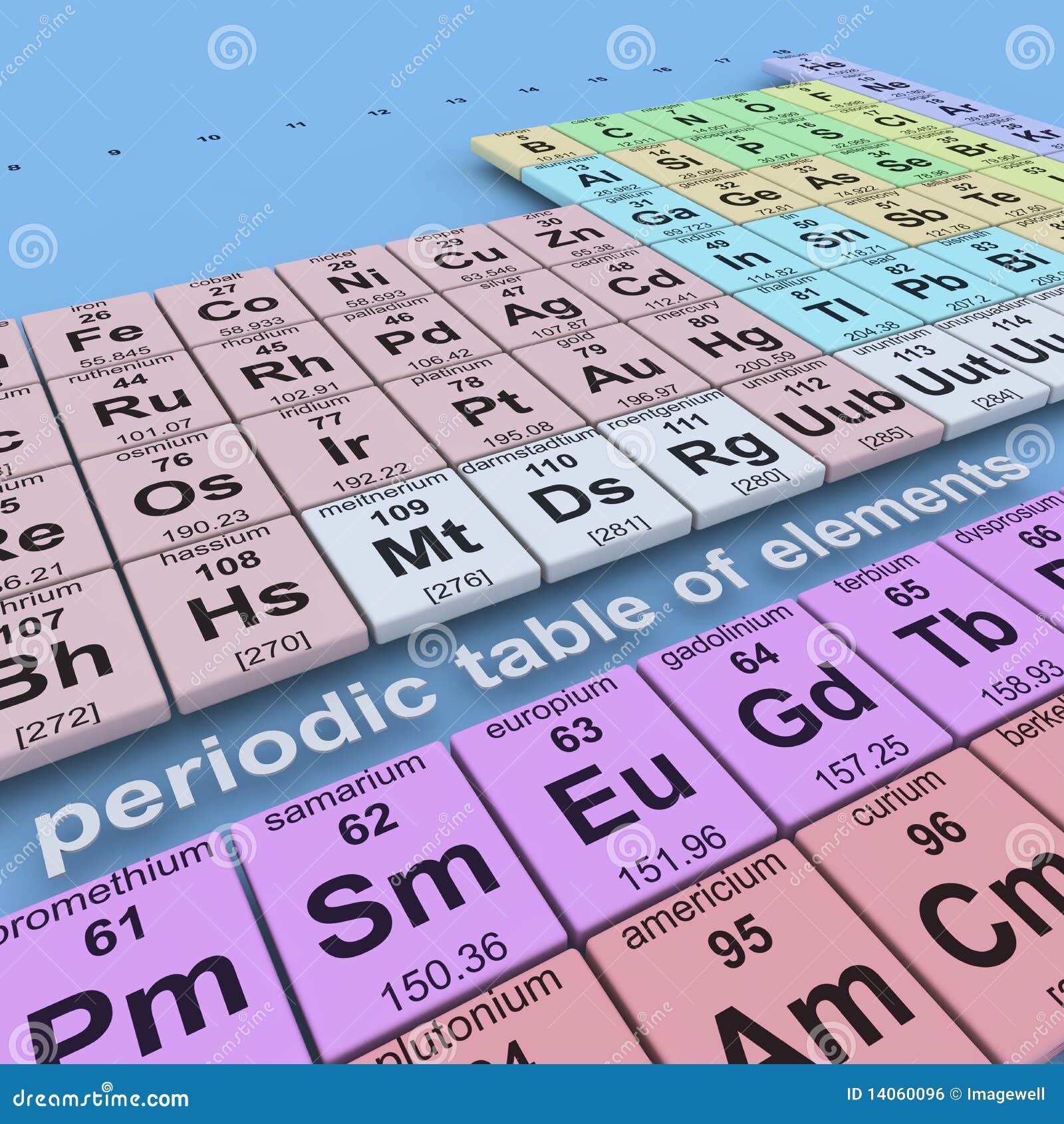 Table_of_elements stock illustration. Illustration of symbol - 14060096