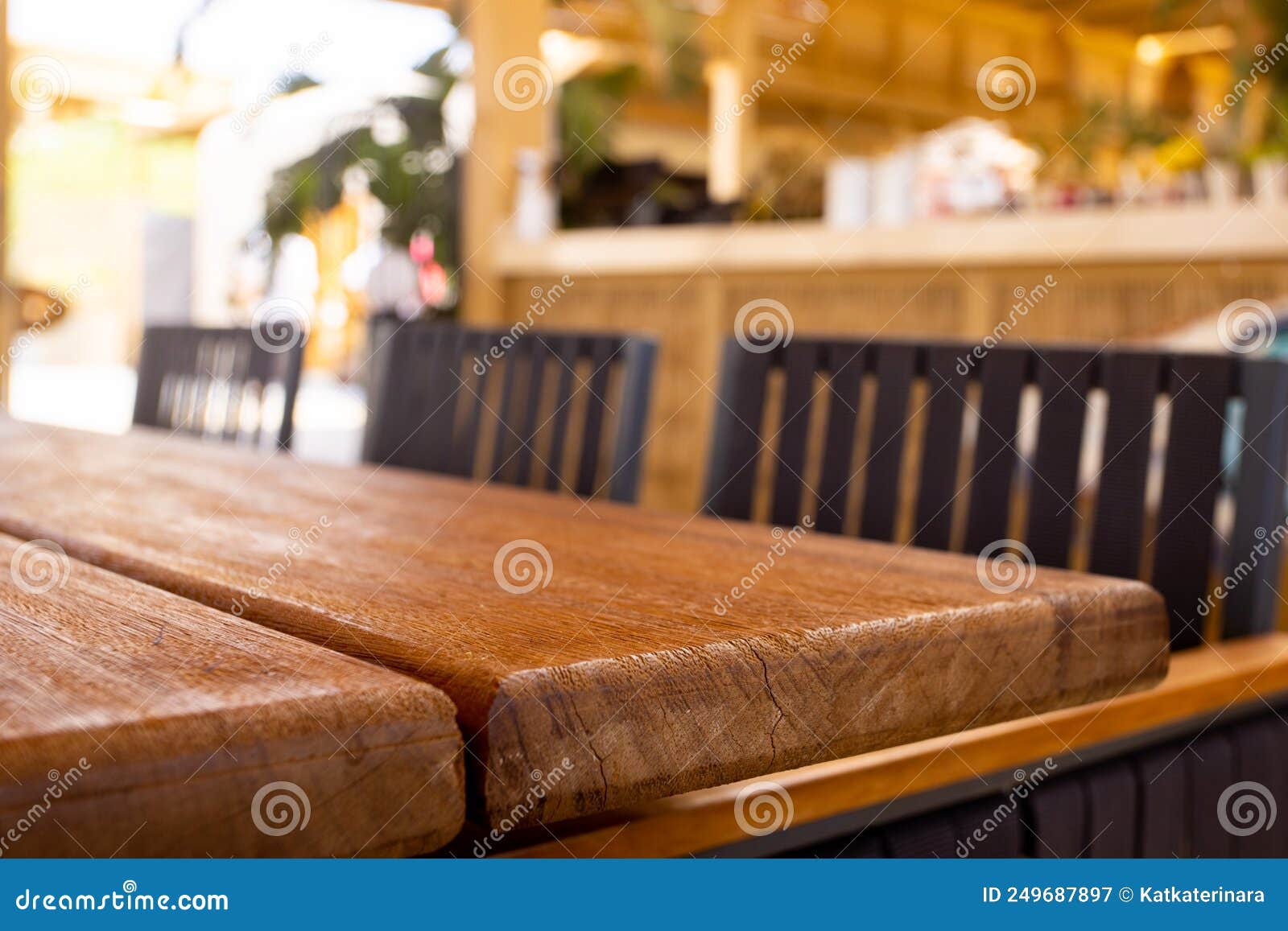 Table Empty Background in Cafe ,restaurant Background.Front View ...