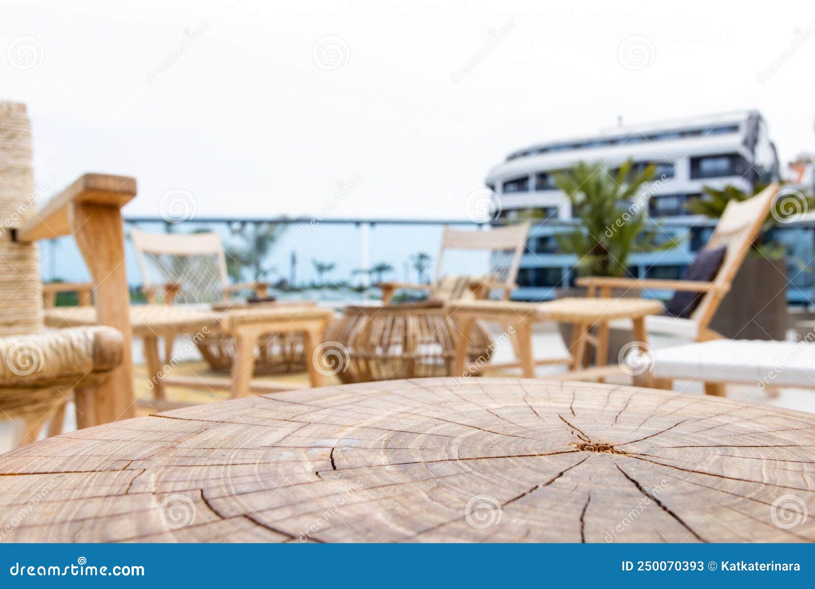 Table Empty Background in Outdoor Cafe , Modern Restaurant Background ...
