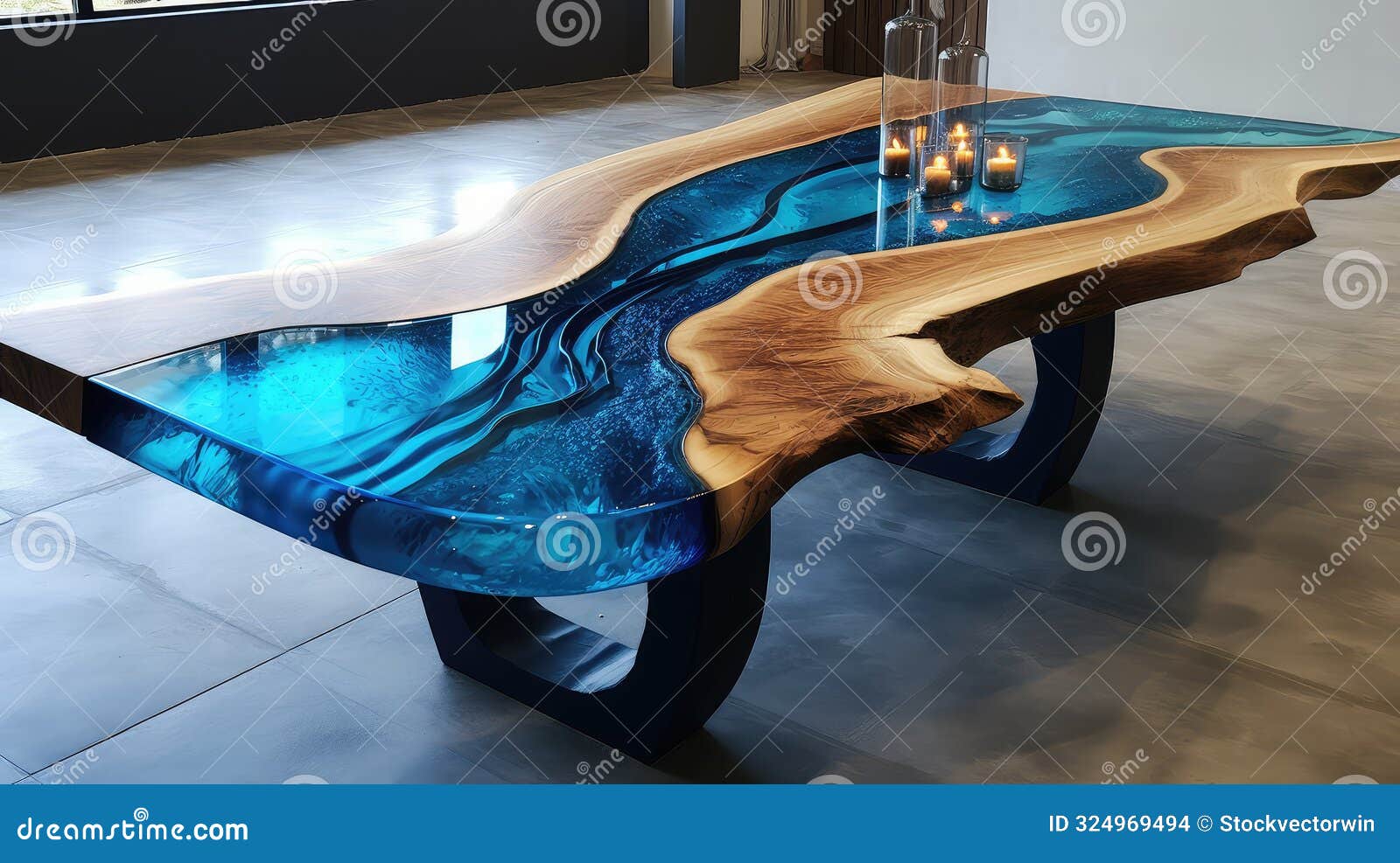 Table epoxy tables stock illustration. Illustration of stunning - 324969494
