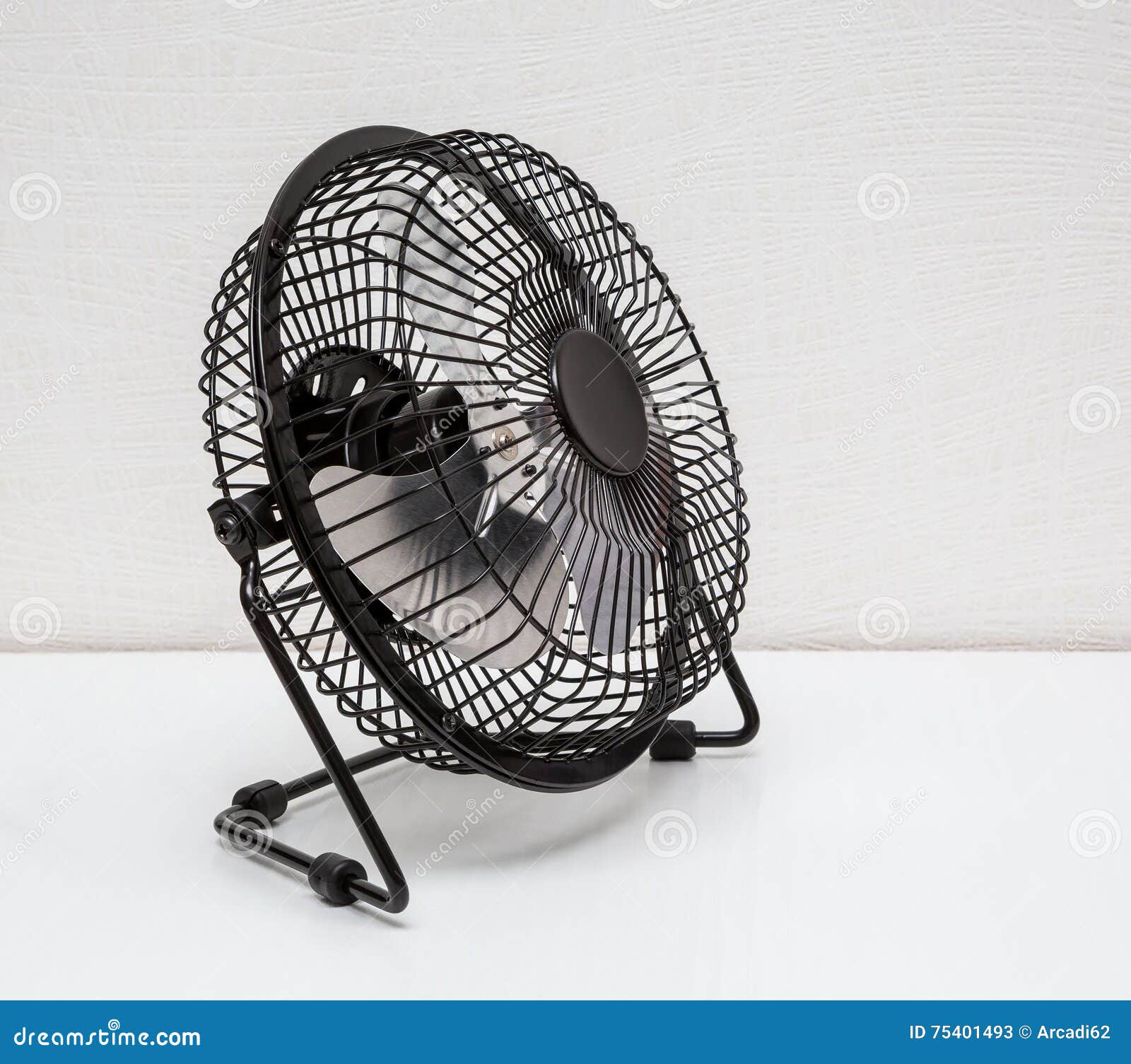 Table fan Black stock image. Image of black, small, rotate - 75401493