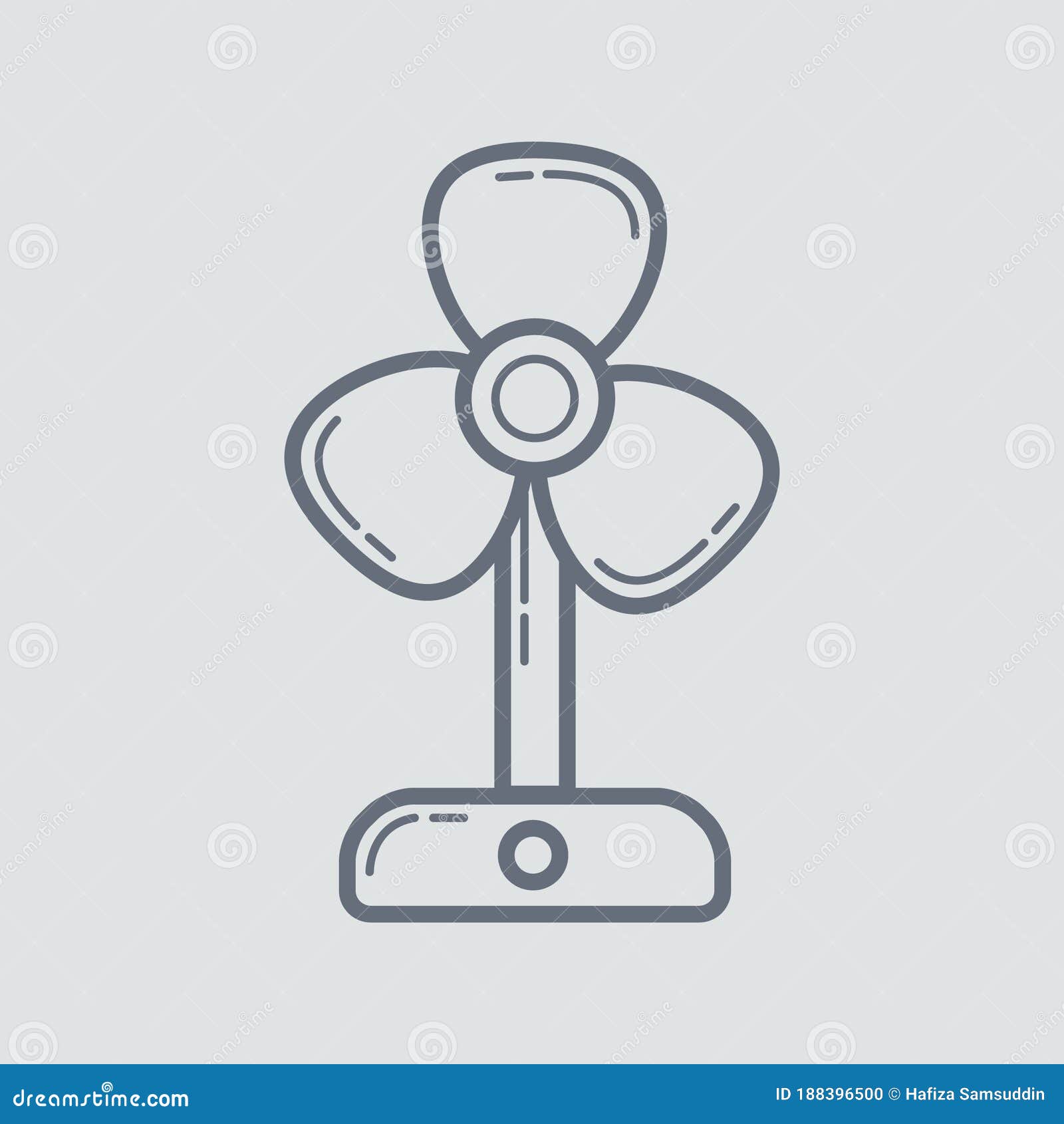 Table Fan. Vector Illustration Decorative Design Stock Vector ...