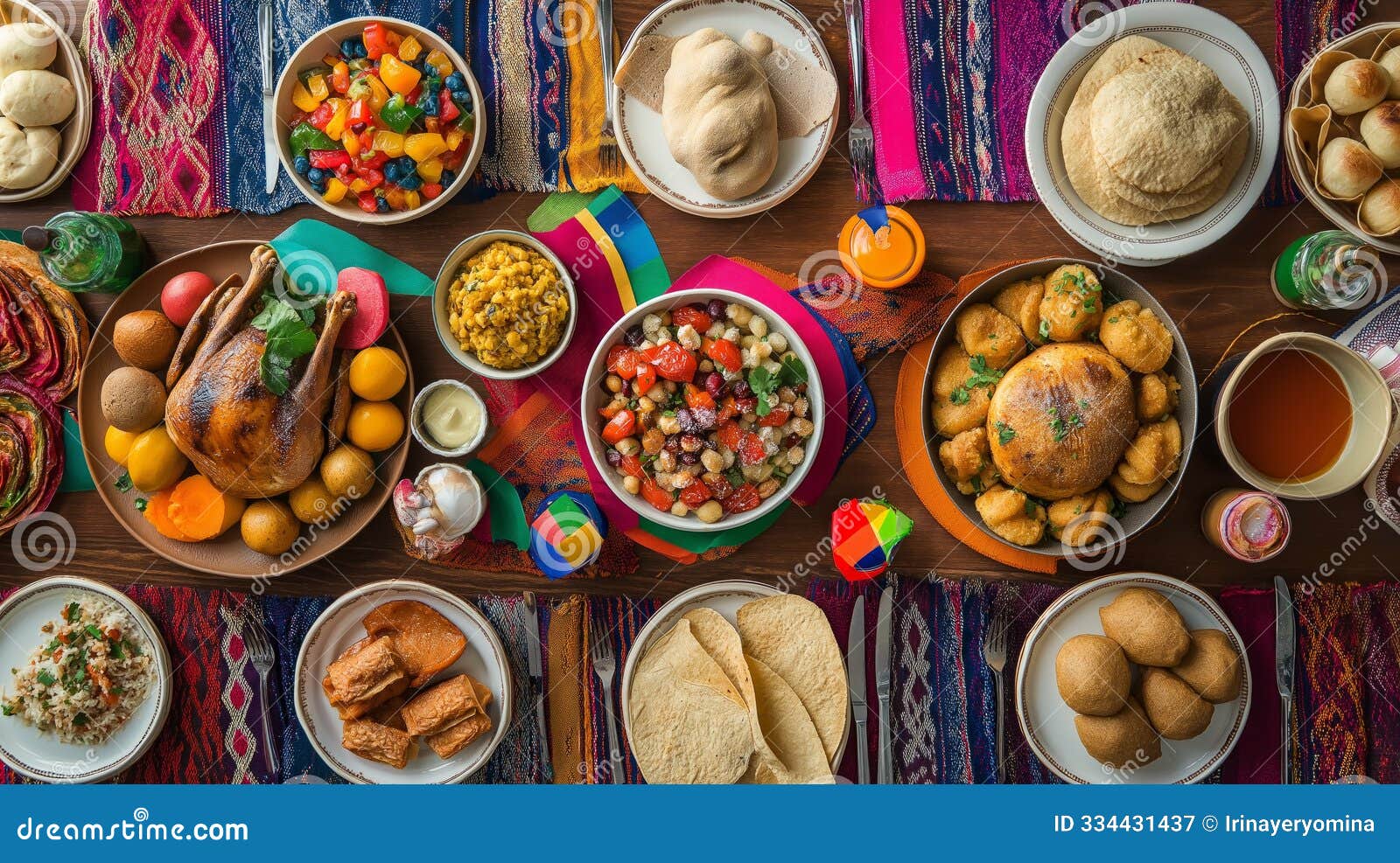 A Vibrant Multicultural Thanksgiving Dinner Celebrating Diversity with ...