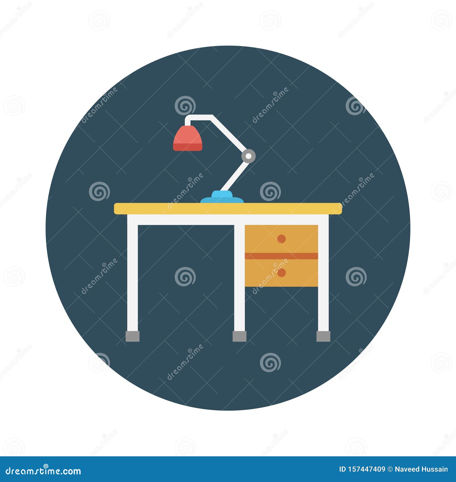 Table flat vector icon stock vector. Illustration of accessory - 157447409