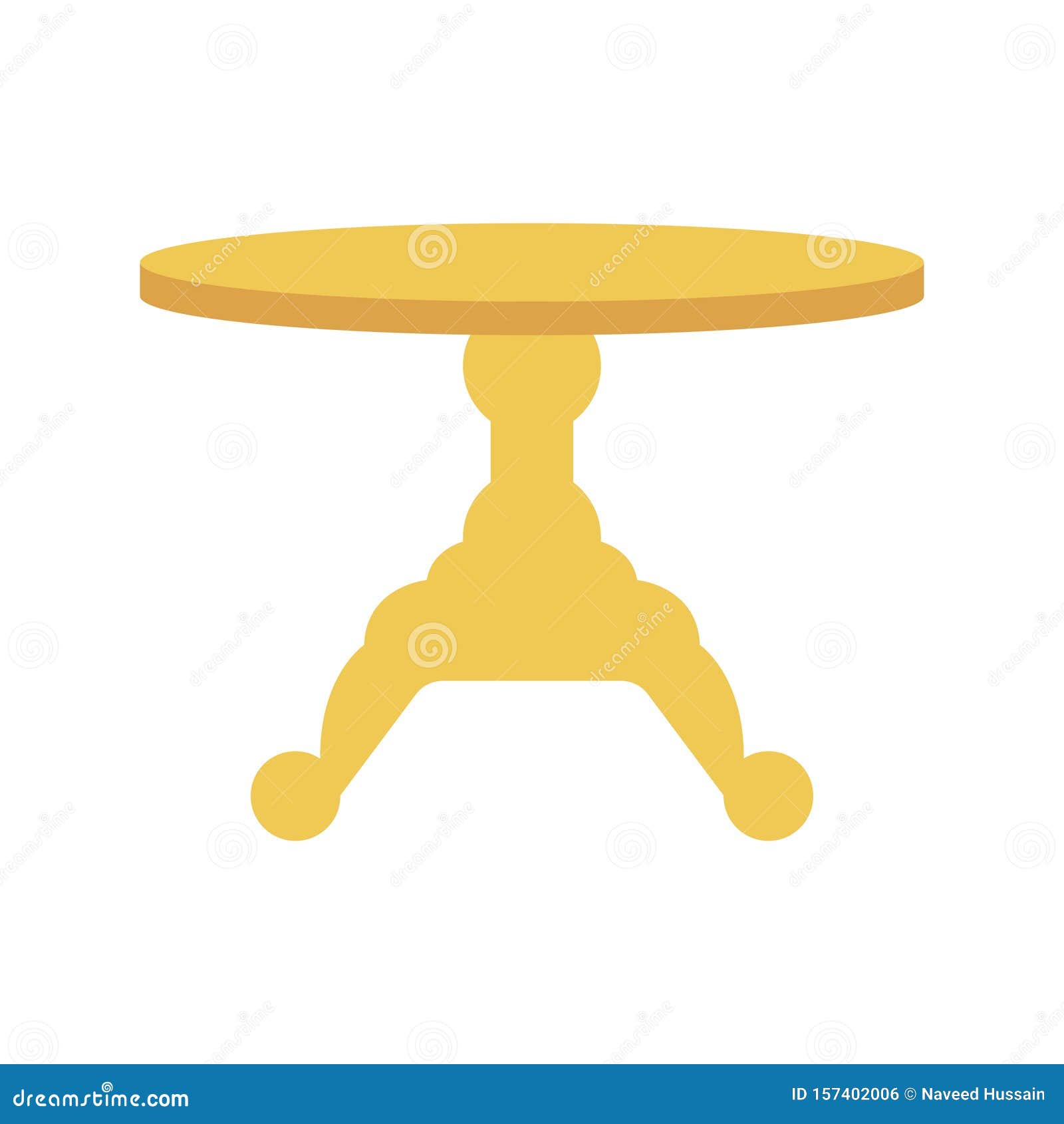 Table flat vector icon stock vector. Illustration of company - 157402006