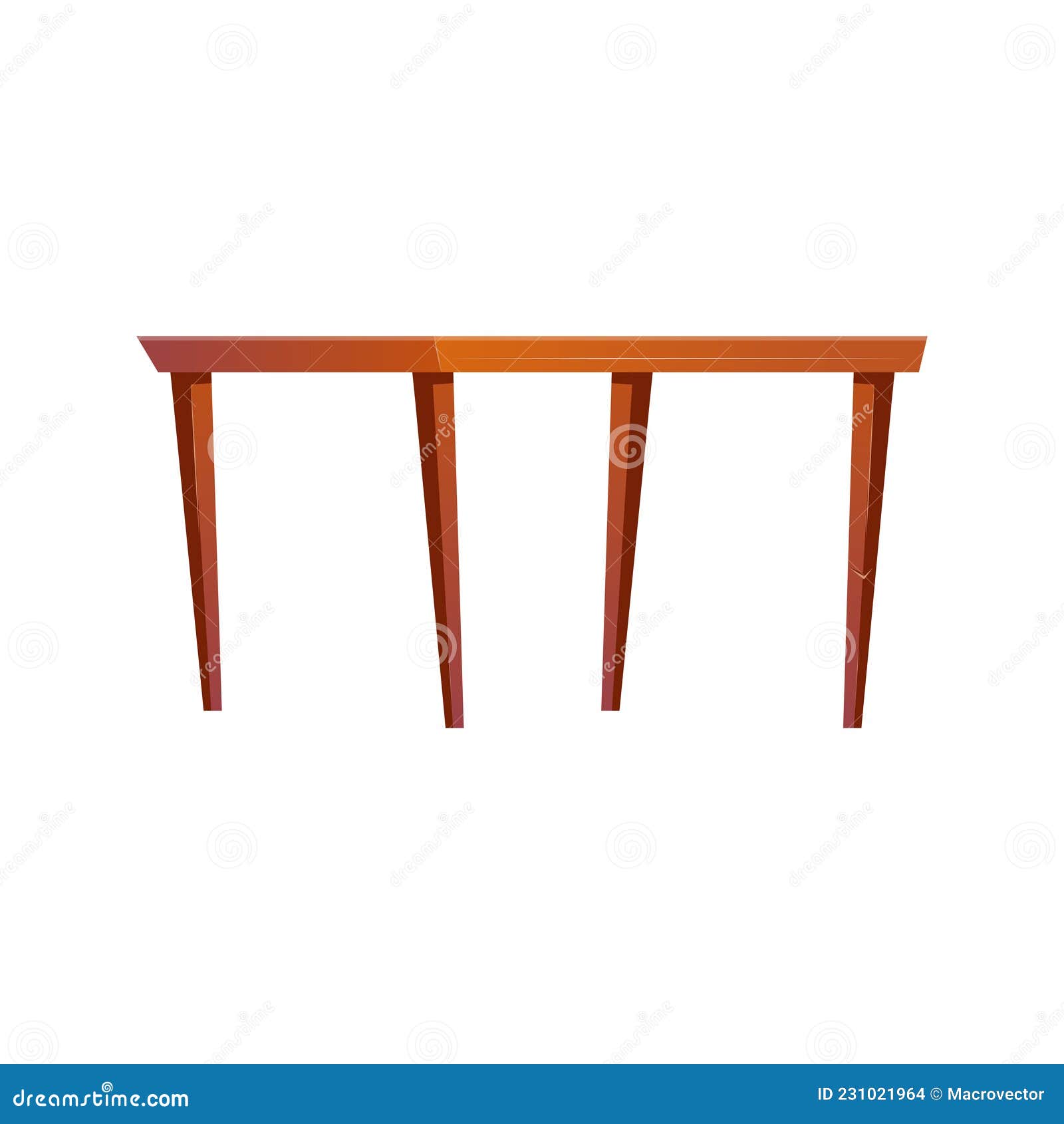 Table Flat Icon stock vector. Illustration of clipart - 231021964