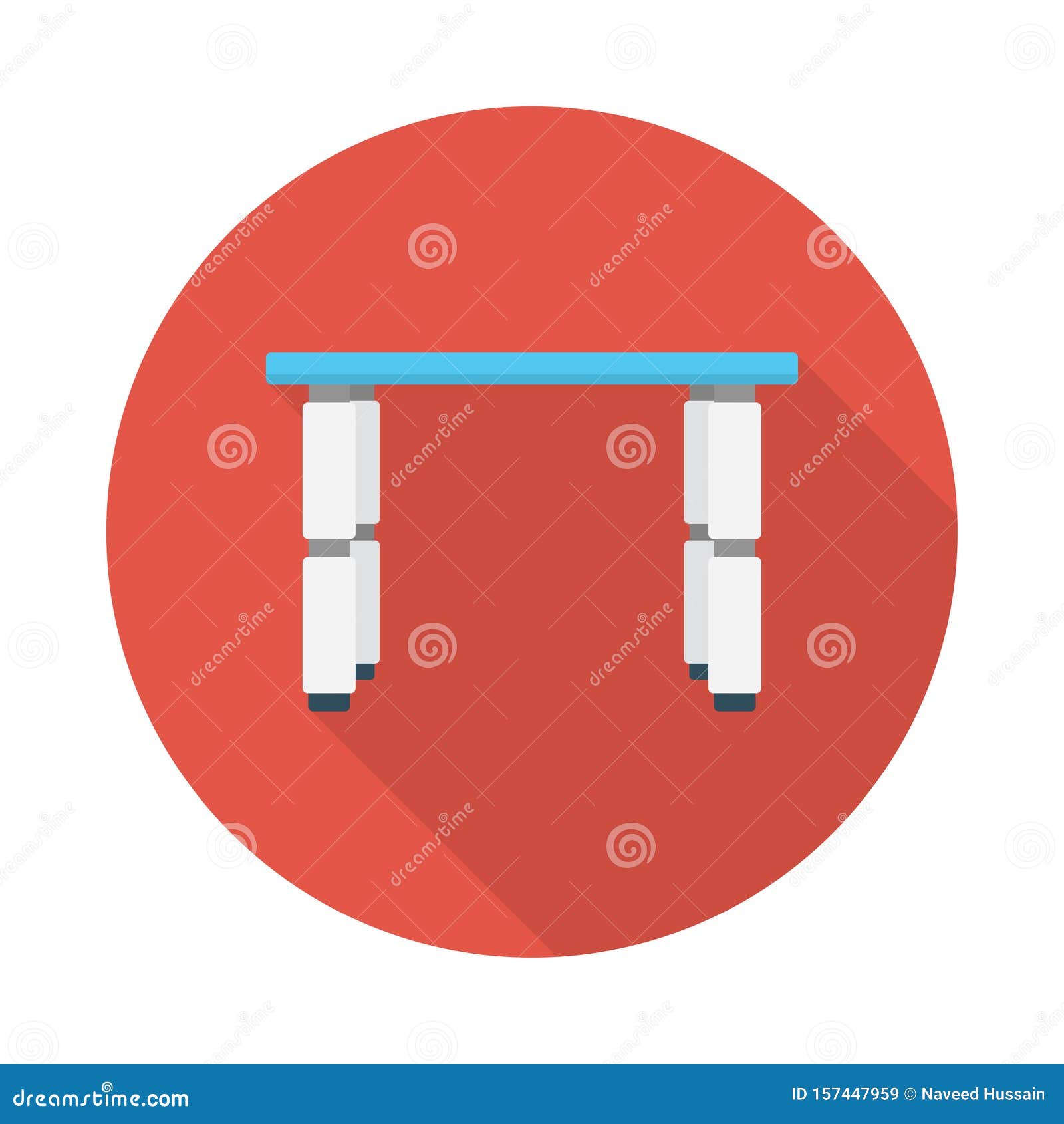 Table flat vector icon stock vector. Illustration of home - 157447959