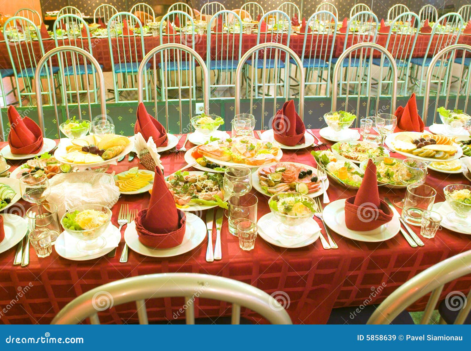 Table with food stock image. Image of food, industry, lettuce - 5858639