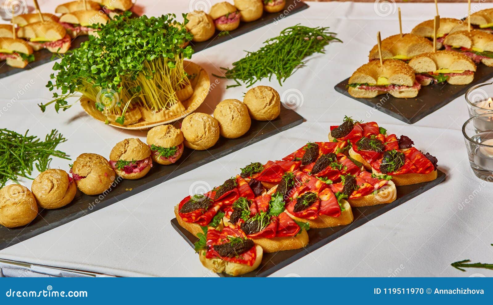 The Table with Food and Drink. Stock Photo - Image of lunch, industry ...