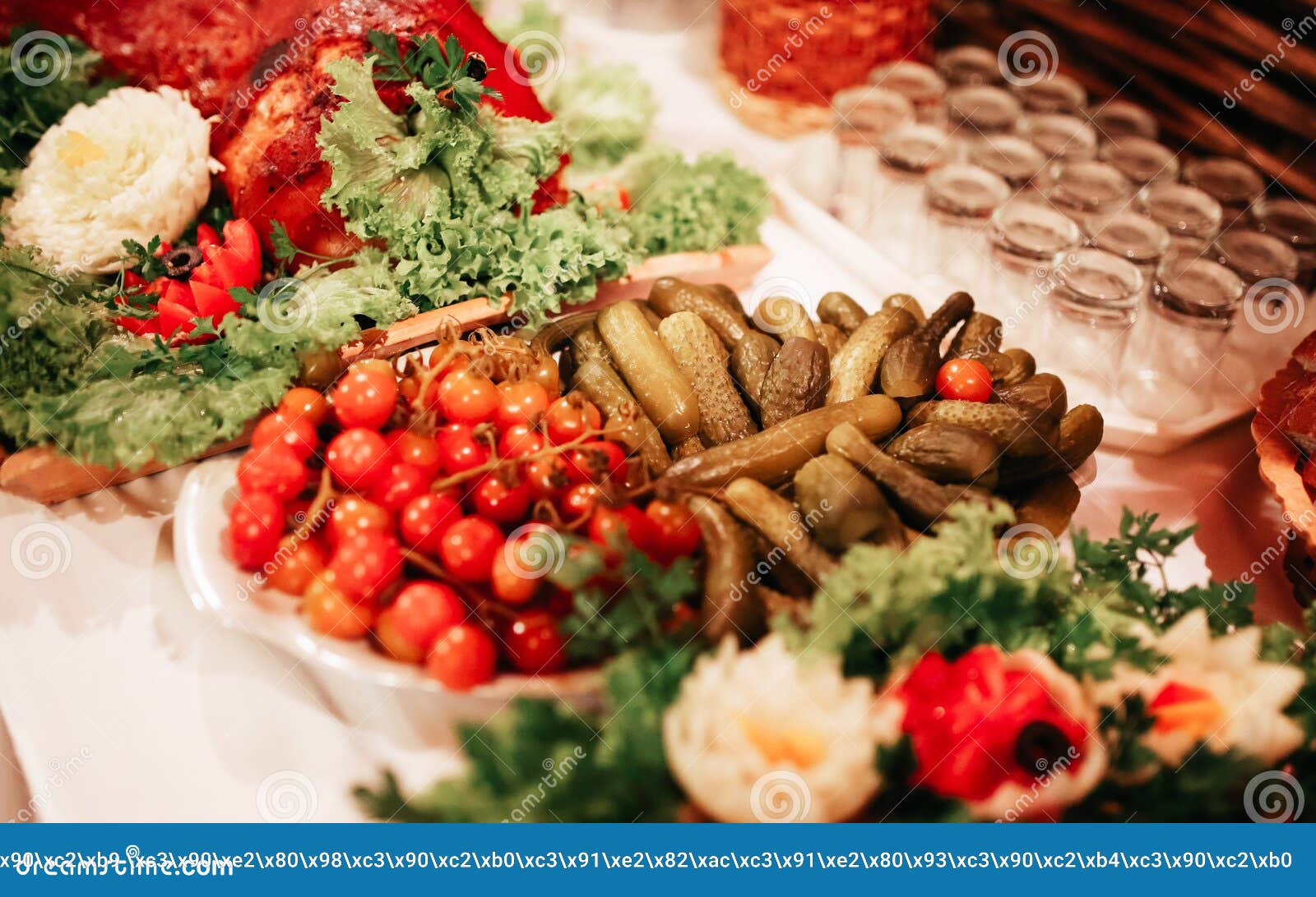 Table with food stock image. Image of food, banquet, ingredient - 86366027