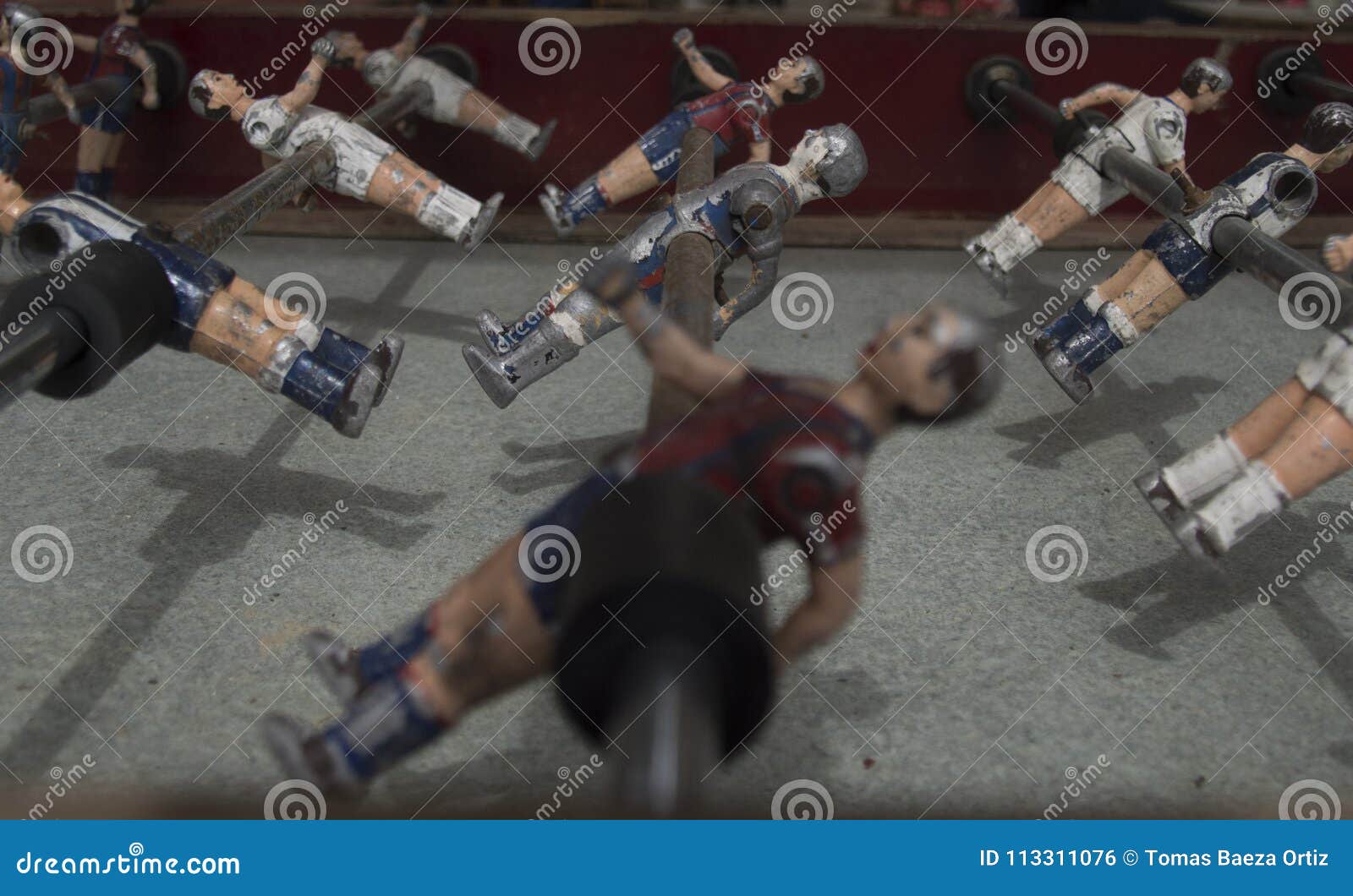 Soccer game on a table stock photo. Image of special - 113311076