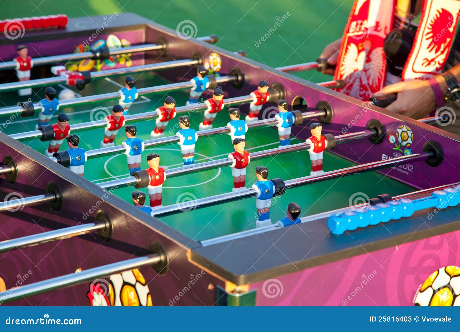 Table football game editorial stock photo. Image of blue - 25816403
