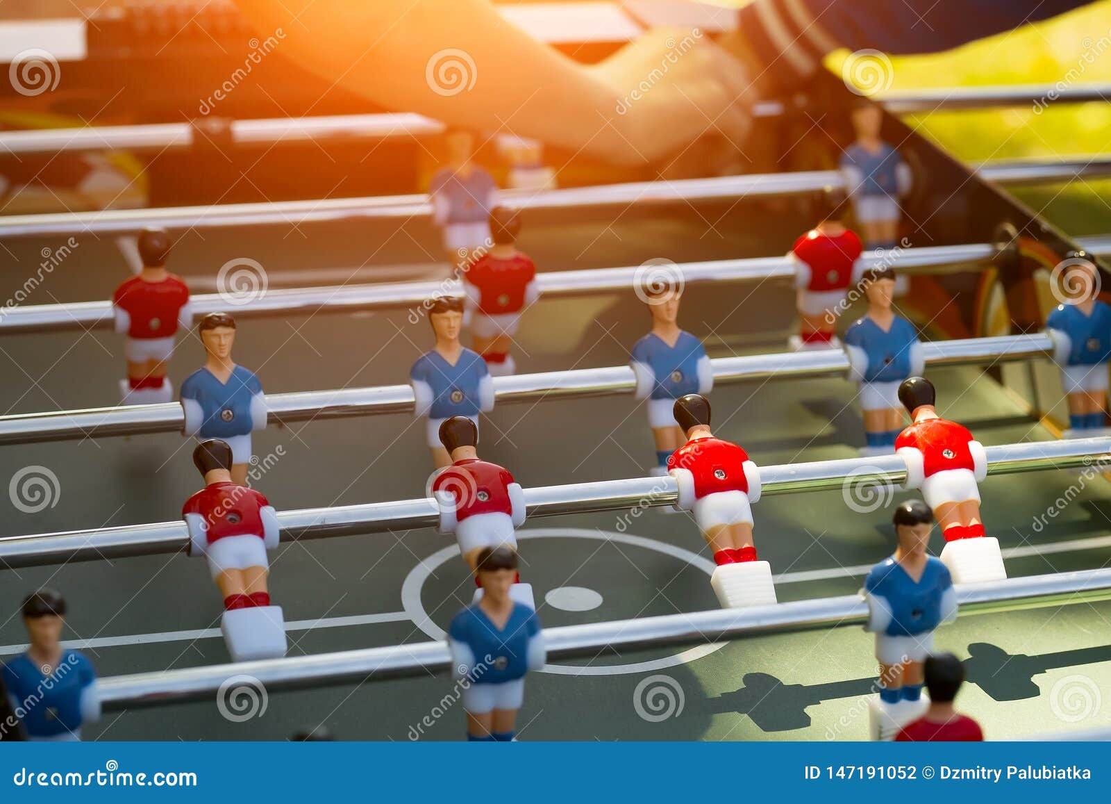 Table Football Game Close-up Selective Focus Stock Photo - Image of ...