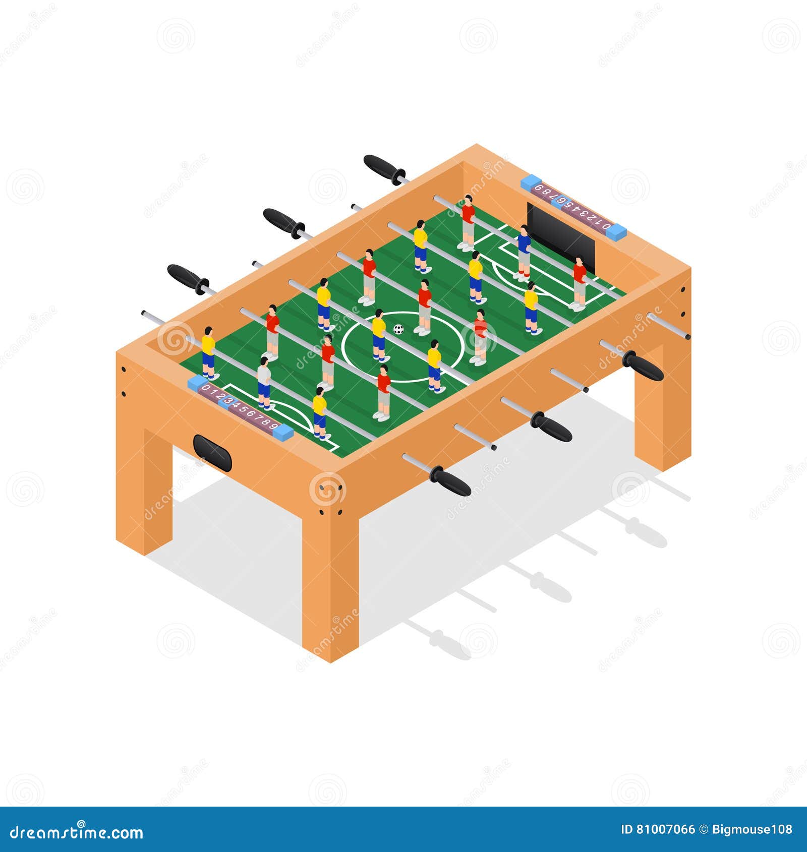 Table Football Game. Foosball Soccer Player Set. England, Russia, Wales ...