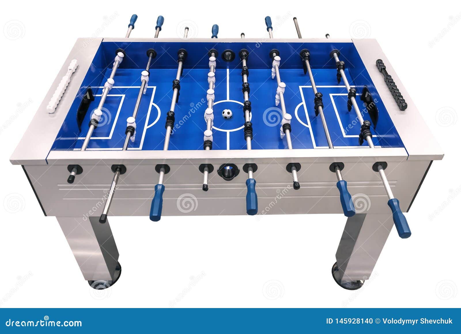 Table Football Game on White Stock Photo - Image of goal, play: 145928140