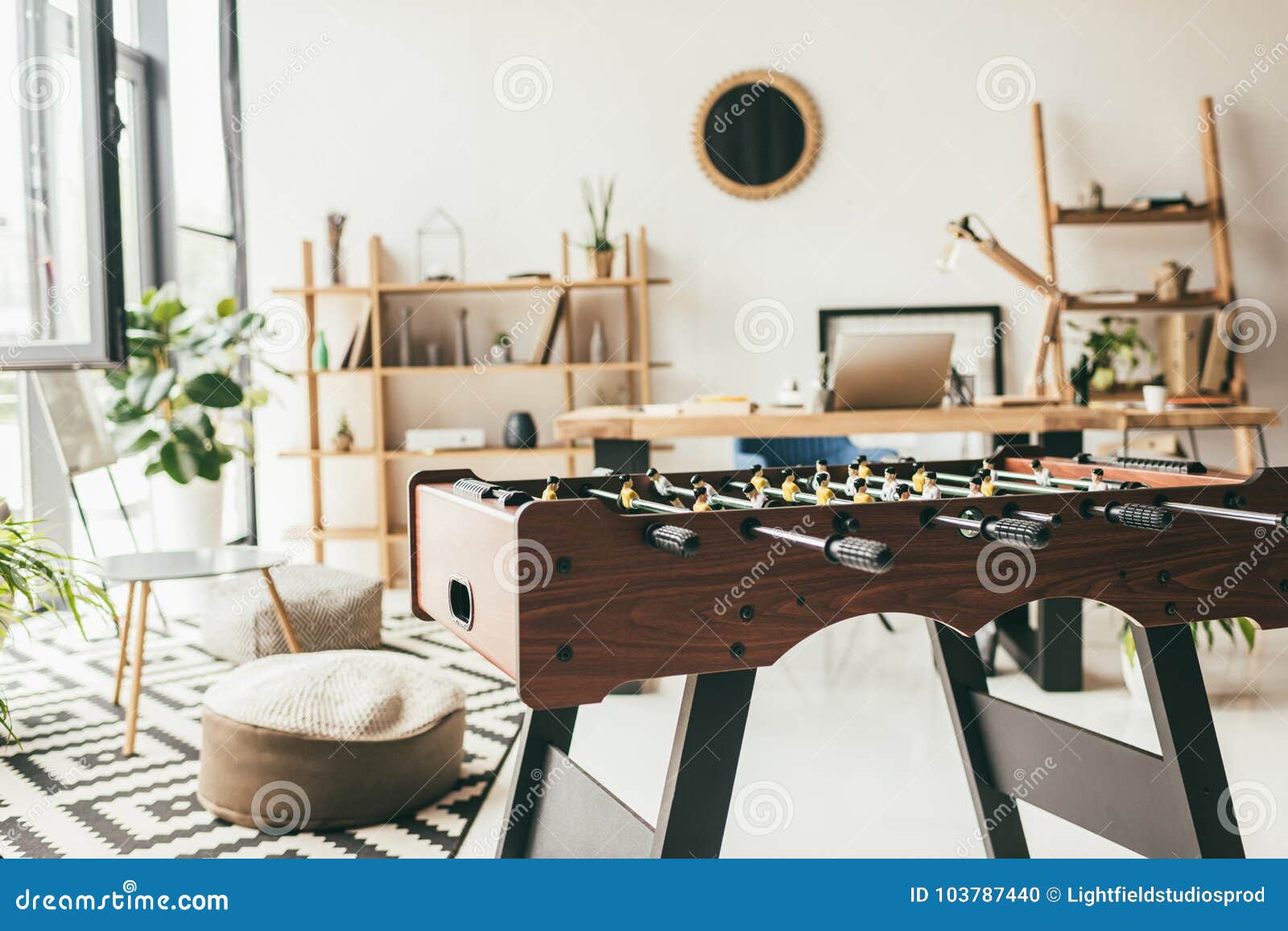 Kicker stock photo. Image of workplace, work, interior - 103787440