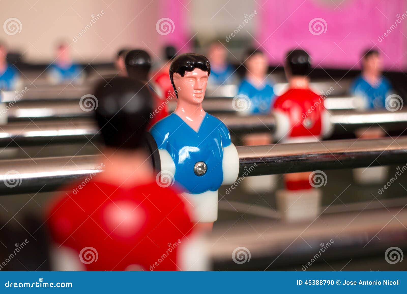 Table football player stock photo. Image of action, tabletop - 45388790