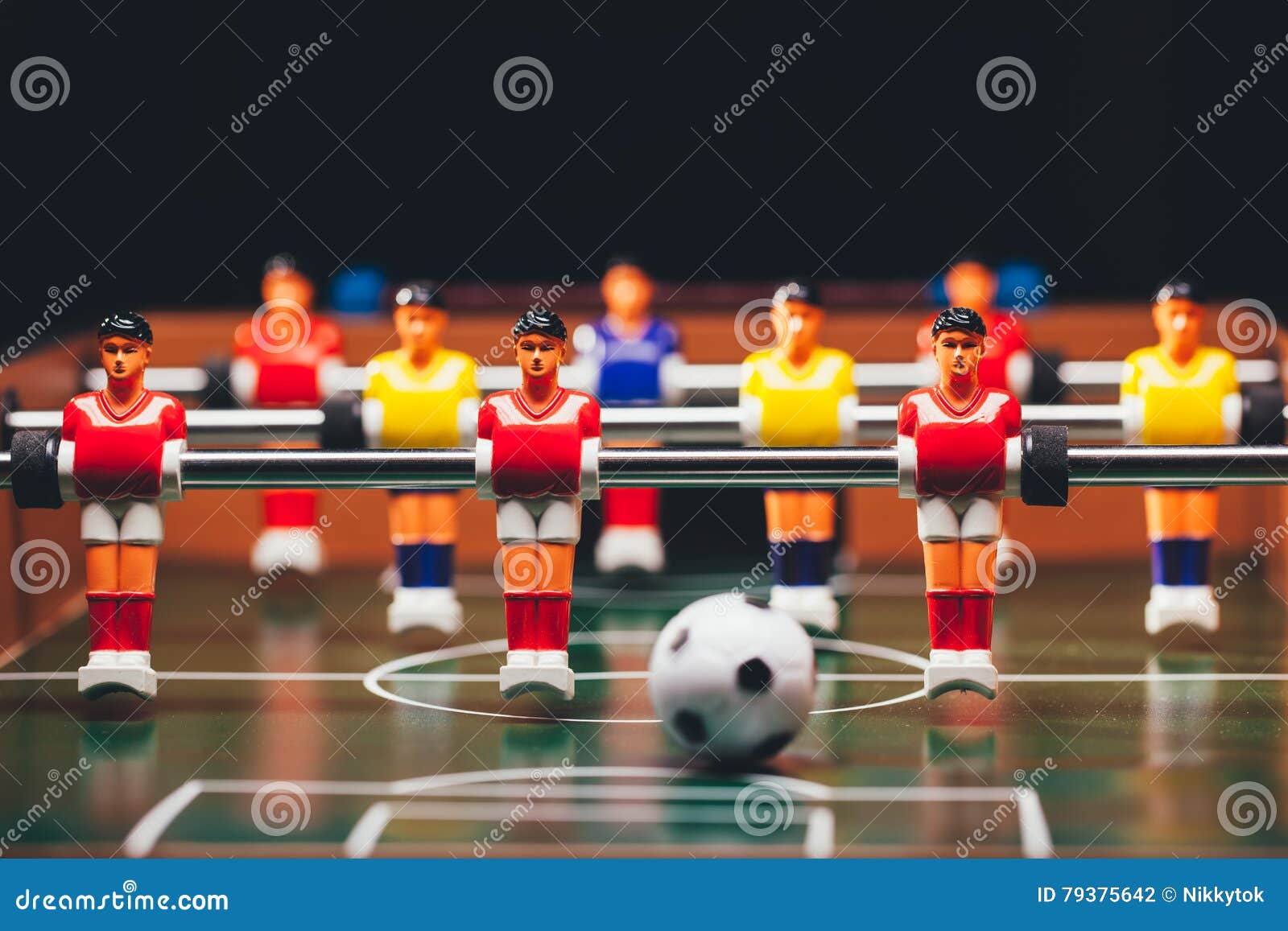 Table Football Soccer Game (kicker) Stock Photo - Image of abstract ...