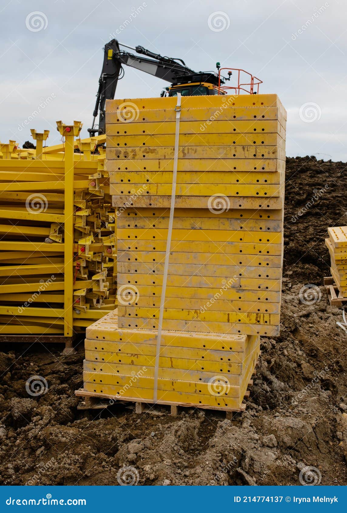 Table Form, Deck Formwork, Flying Form For Slab Concrete Royalty-Free ...