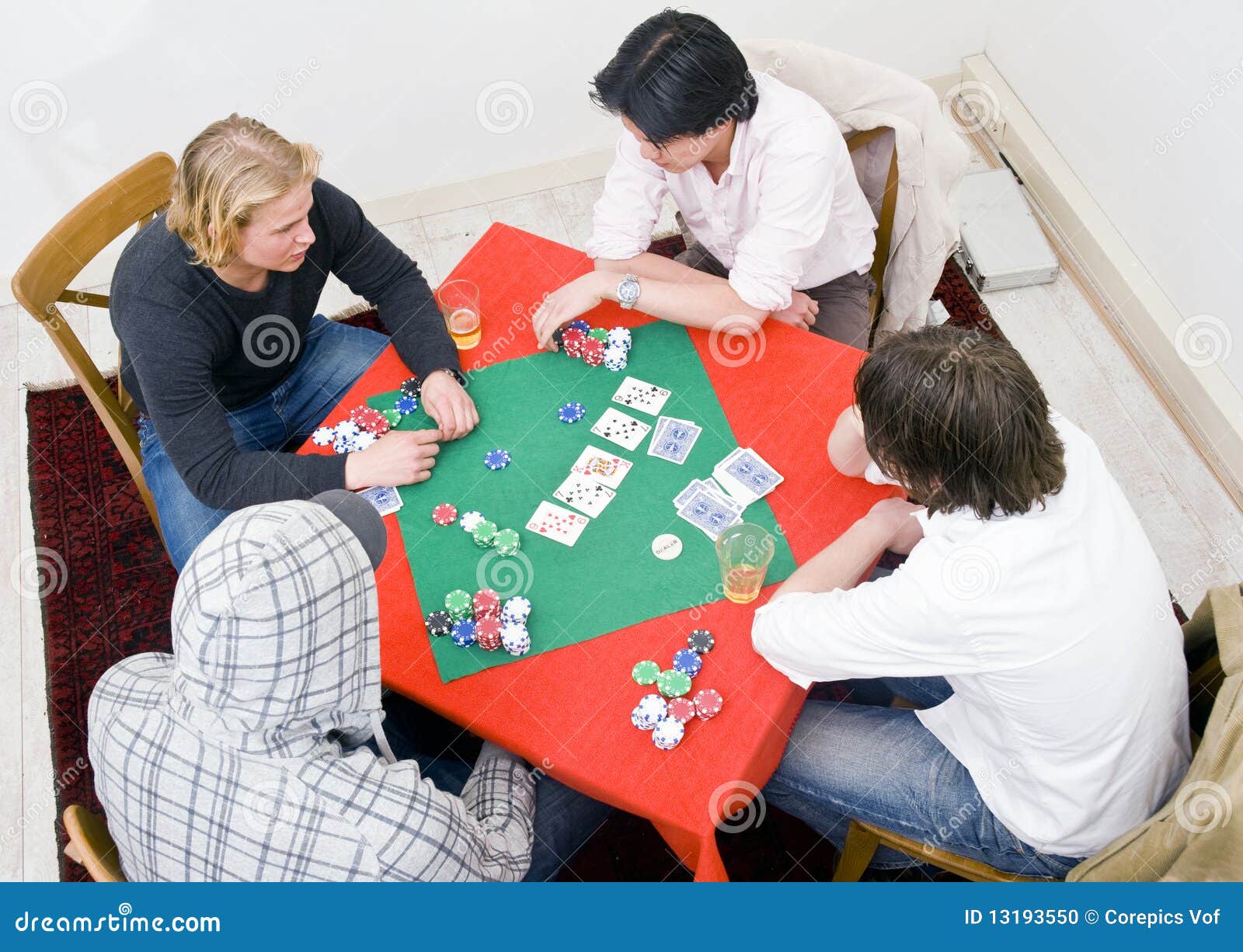 Table for four stock photo. Image of opponents, peeking - 13193550
