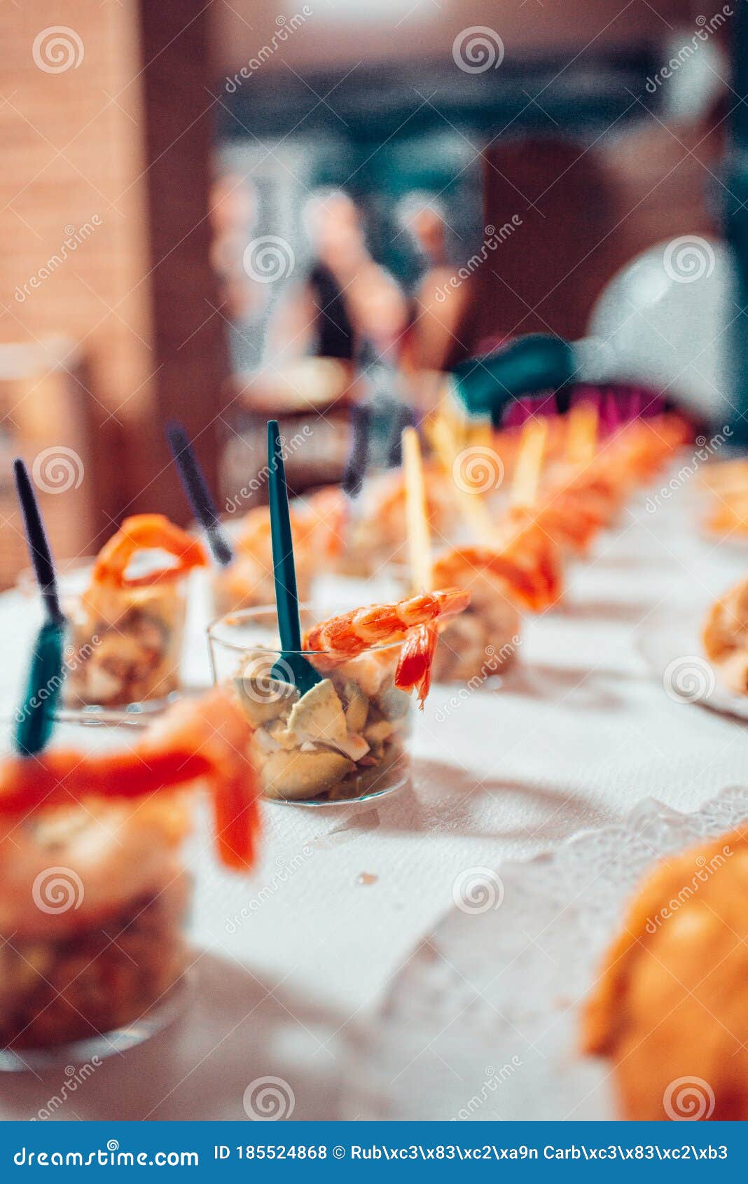 Table Full of Food at a Party Stock Photo - Image of healthy, dinner ...