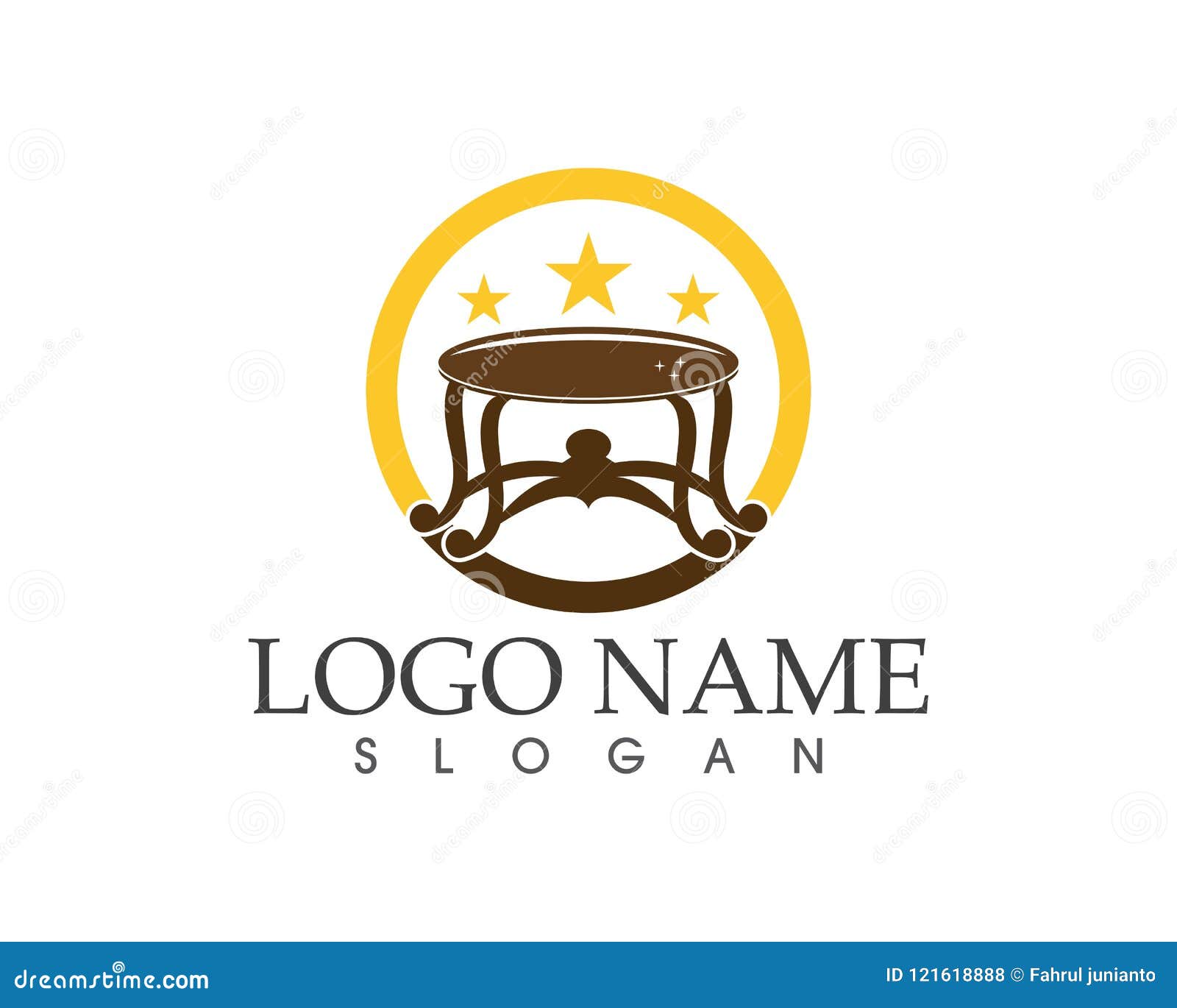 Table Furniture Icon Logo Design Vector Stock Vector - Illustration of ...