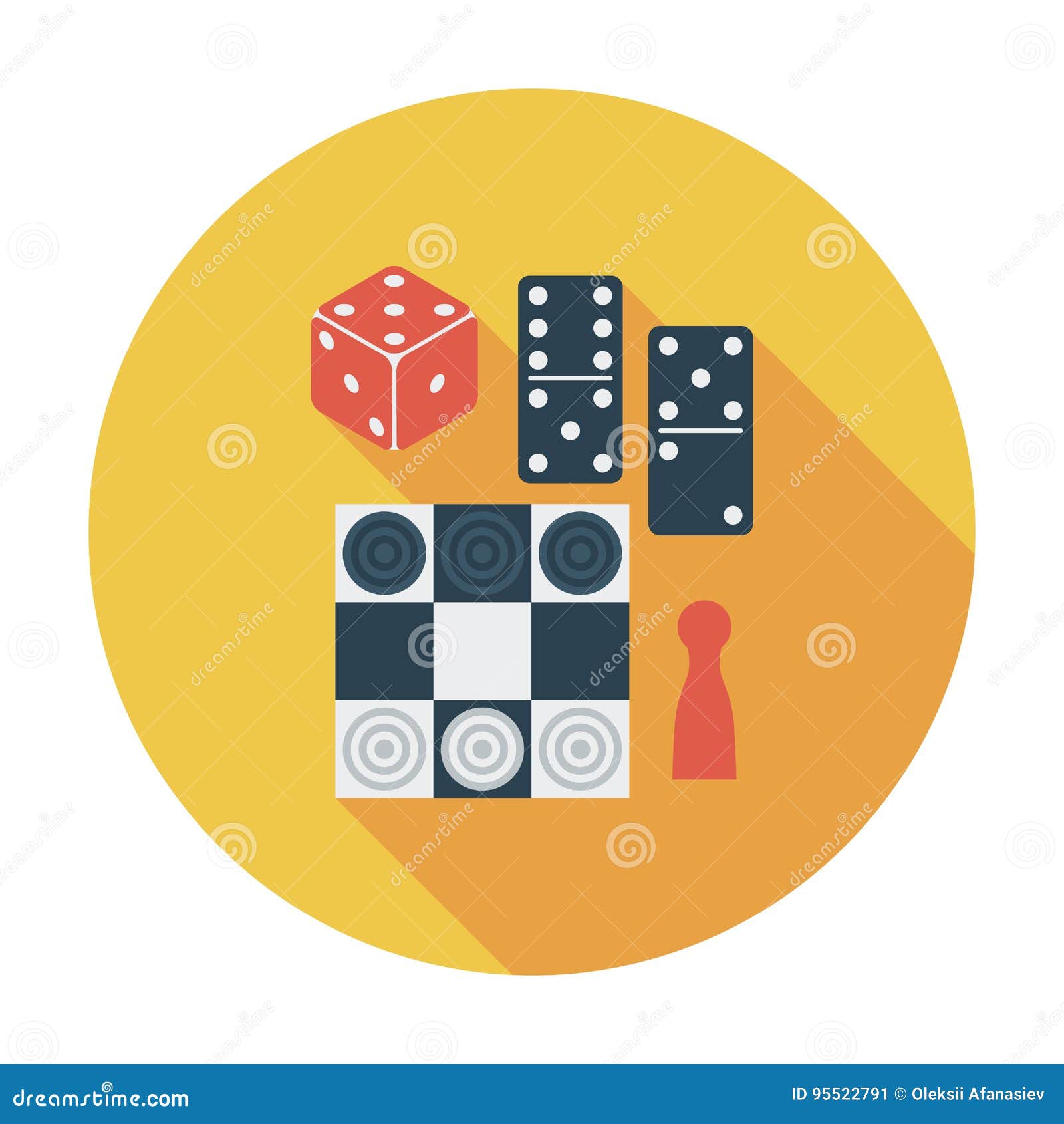 Table games stock vector. Illustration of hobbies, play - 95522791