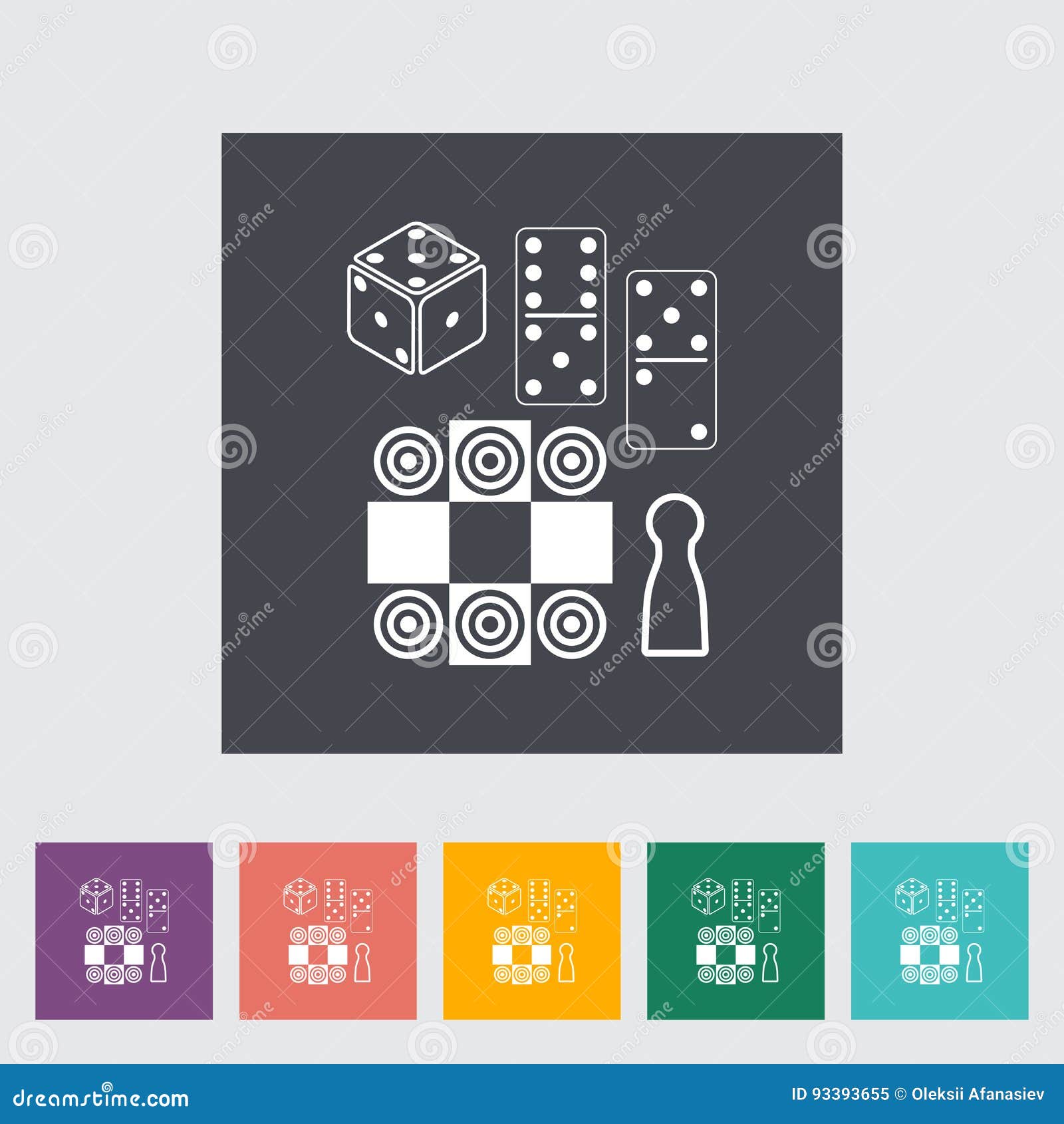 Table games stock vector. Illustration of entertainment - 93393655