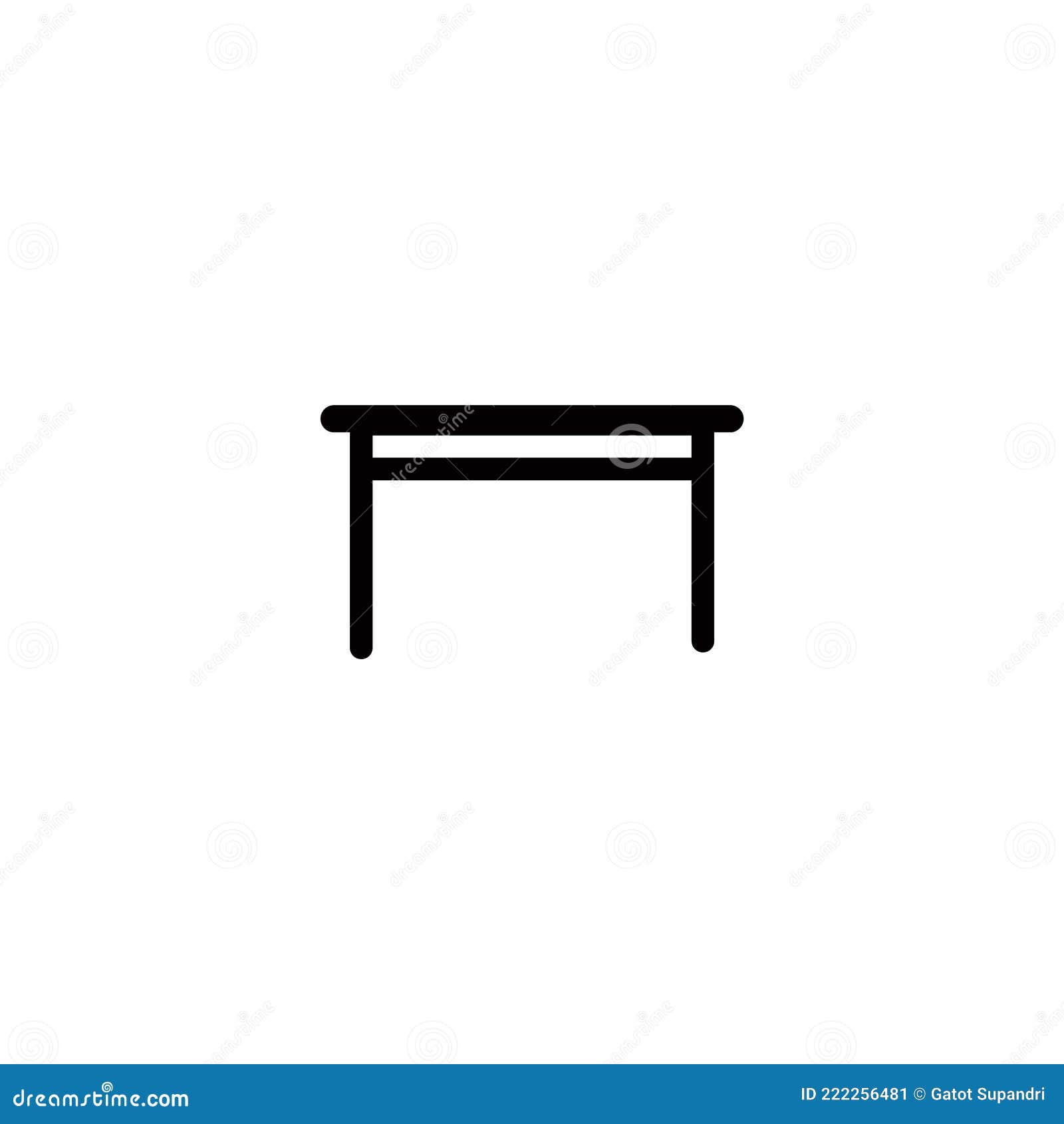 Table Icon Vector Logo Design Template Stock Vector - Illustration of ...