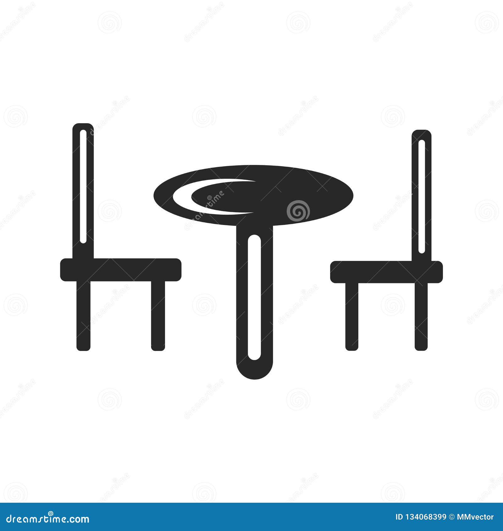 Table Icon Vector Sign and Symbol Isolated on White Background, Table ...