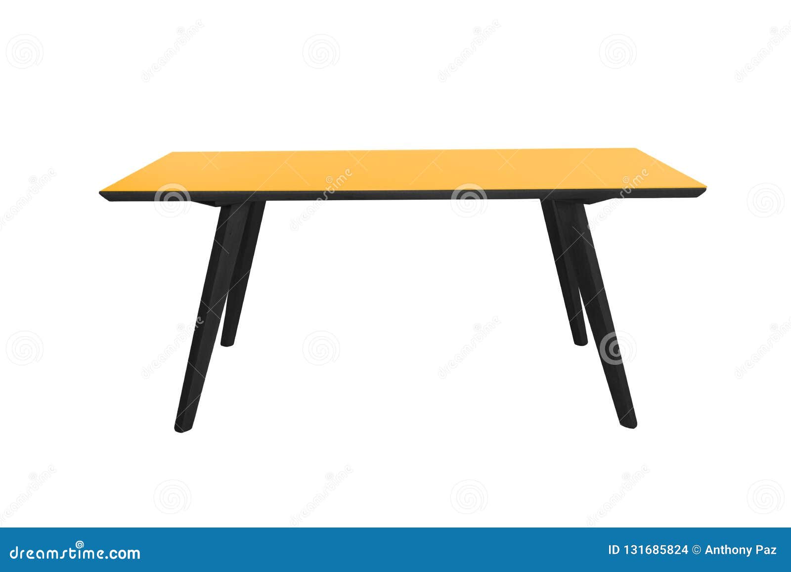 Table isolated on white stock photo. Image of modern - 131685824