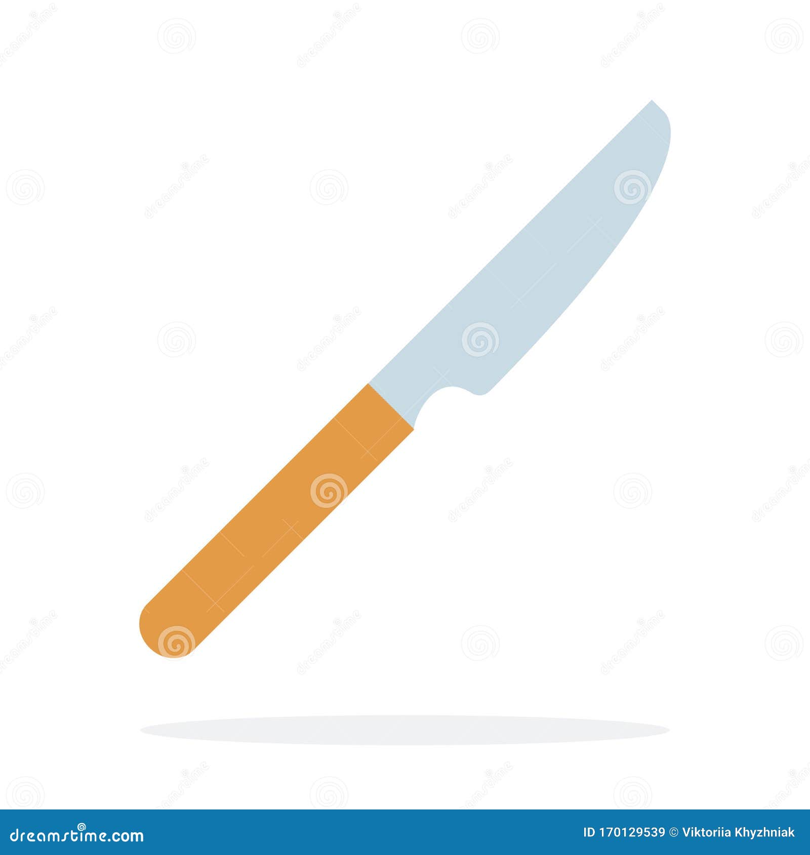 Table Knife for Eating Vector Flat Isolated Stock Vector - Illustration ...