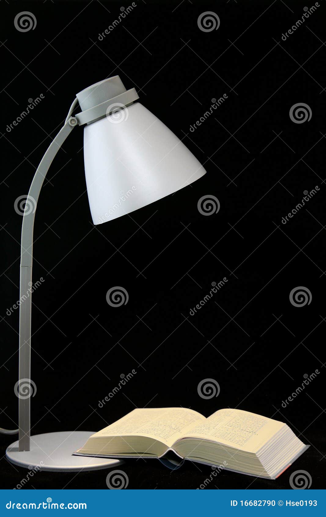 Table lamp and book stock photo. Image of equipment, electricity - 16682790